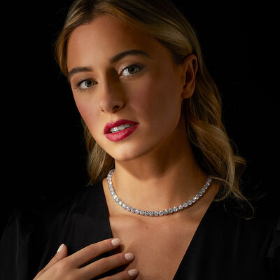 Lab-Grown Diamond Tennis Necklaces