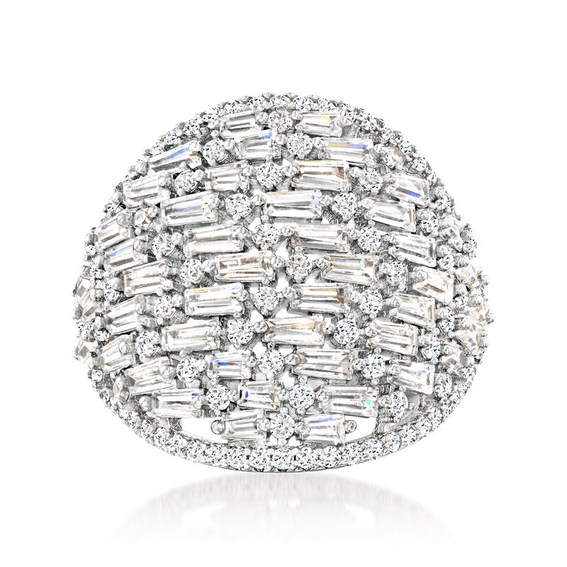 2.80 ct. t.w. CZ Dome Ring in Sterling Silver. Size 8