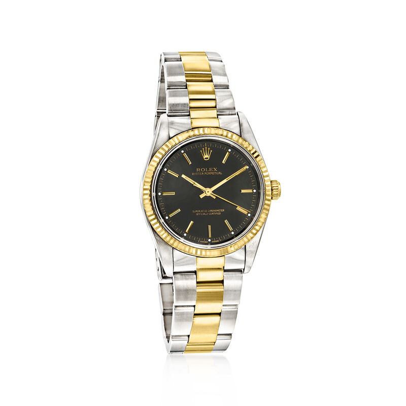 Pre-Owned Rolex Men's 34mm Automatic Stainless Steel and 18kt Yellow ...