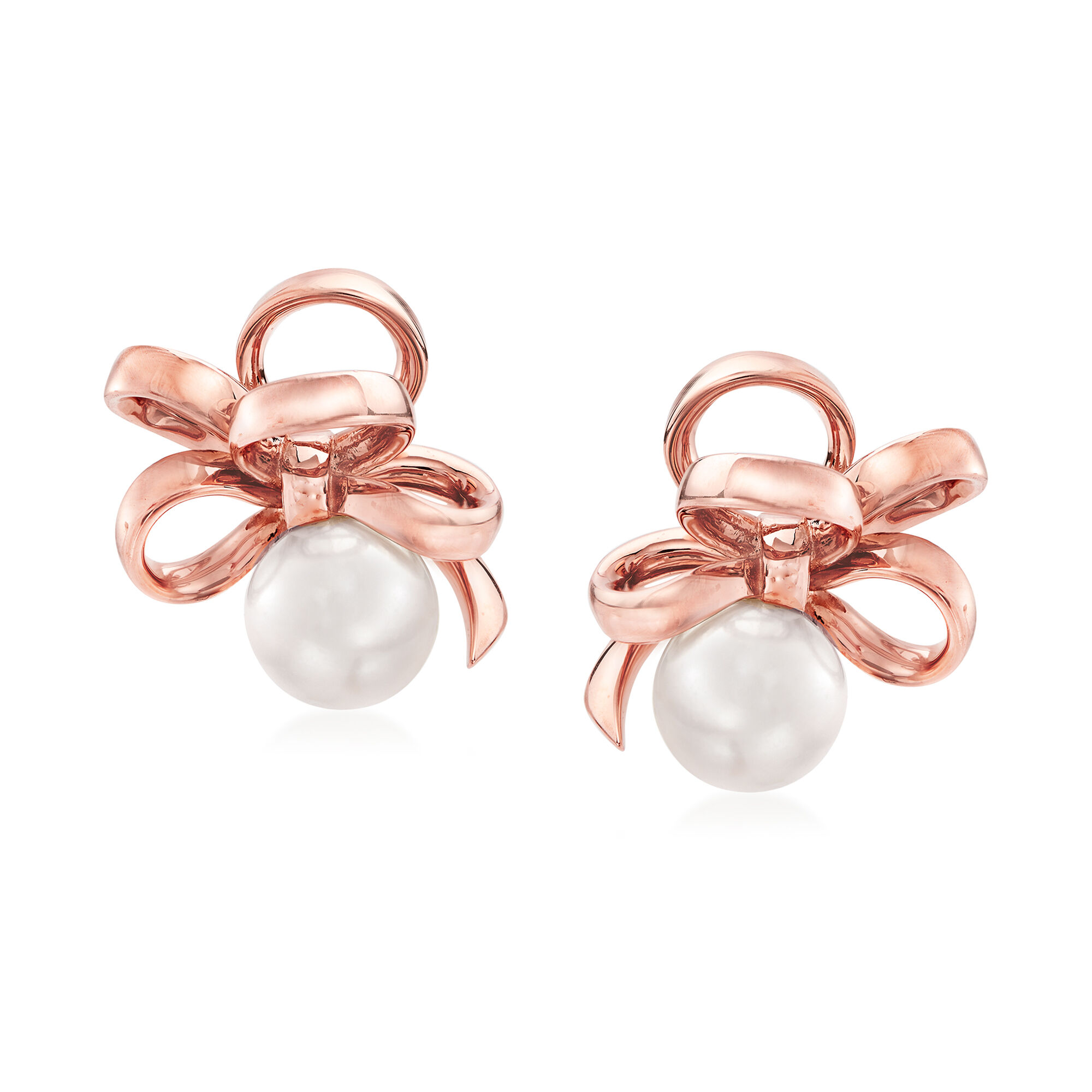 Mikimoto pink pearl earrings store