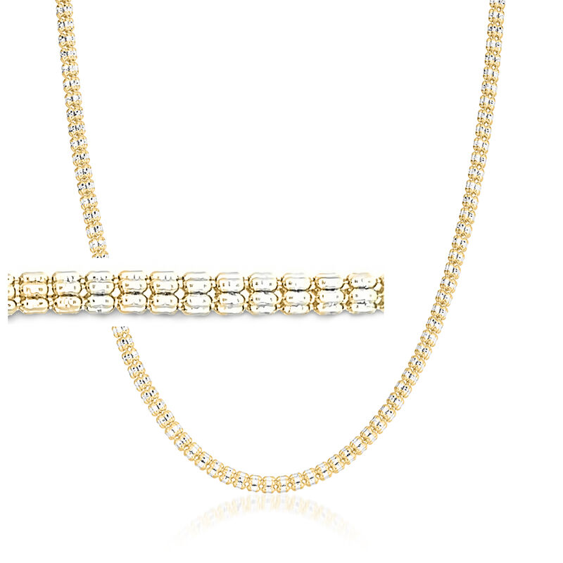 14kt Two-Tone Gold Ice-Chain Necklace | Ross Simons