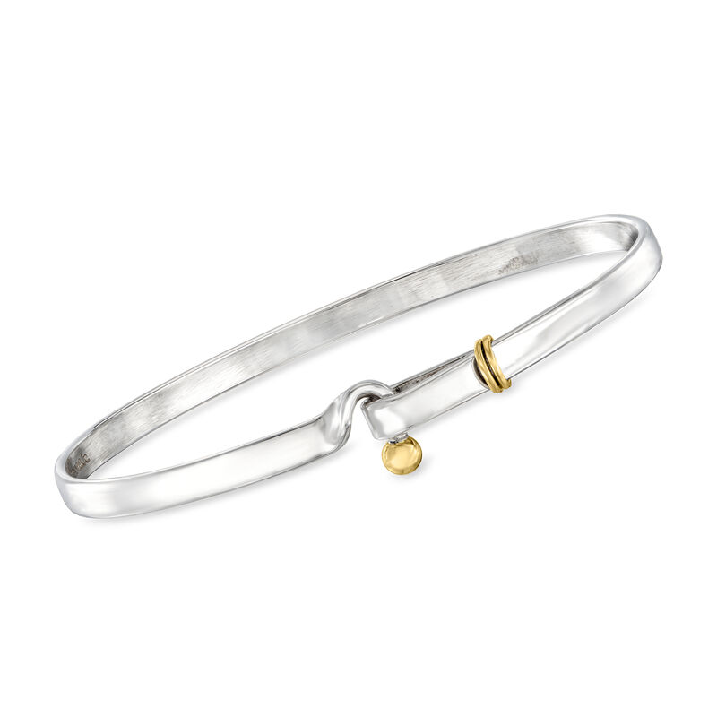 silver hook bangle