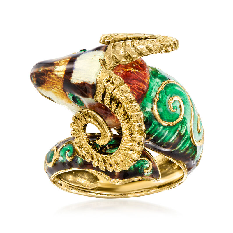 gold ram ring