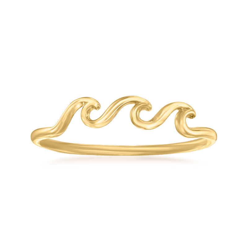 14kt Yellow Gold Waves Ring
