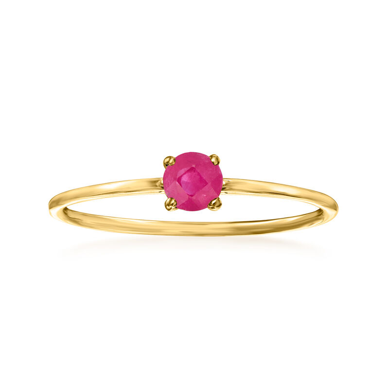 .20 Carat Ruby Ring in 14kt Yellow Gold