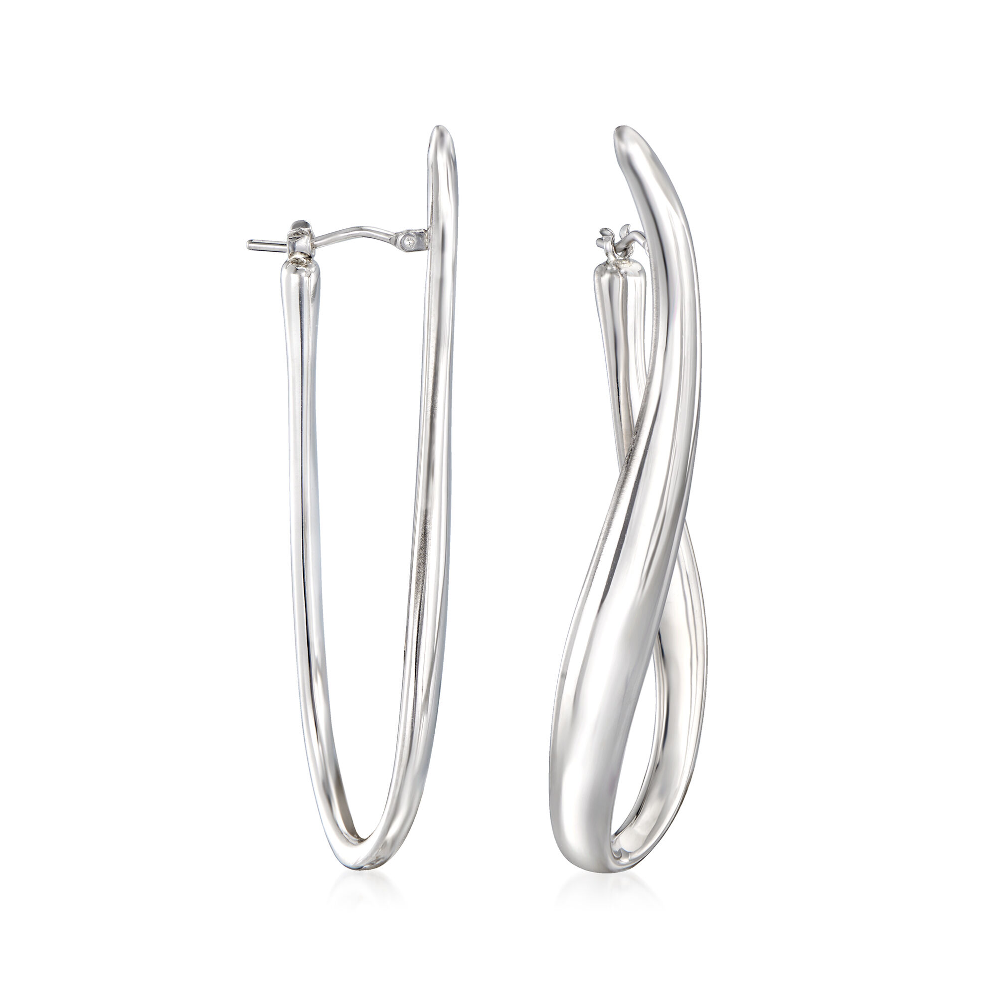Ross simons silver hoop earrings store