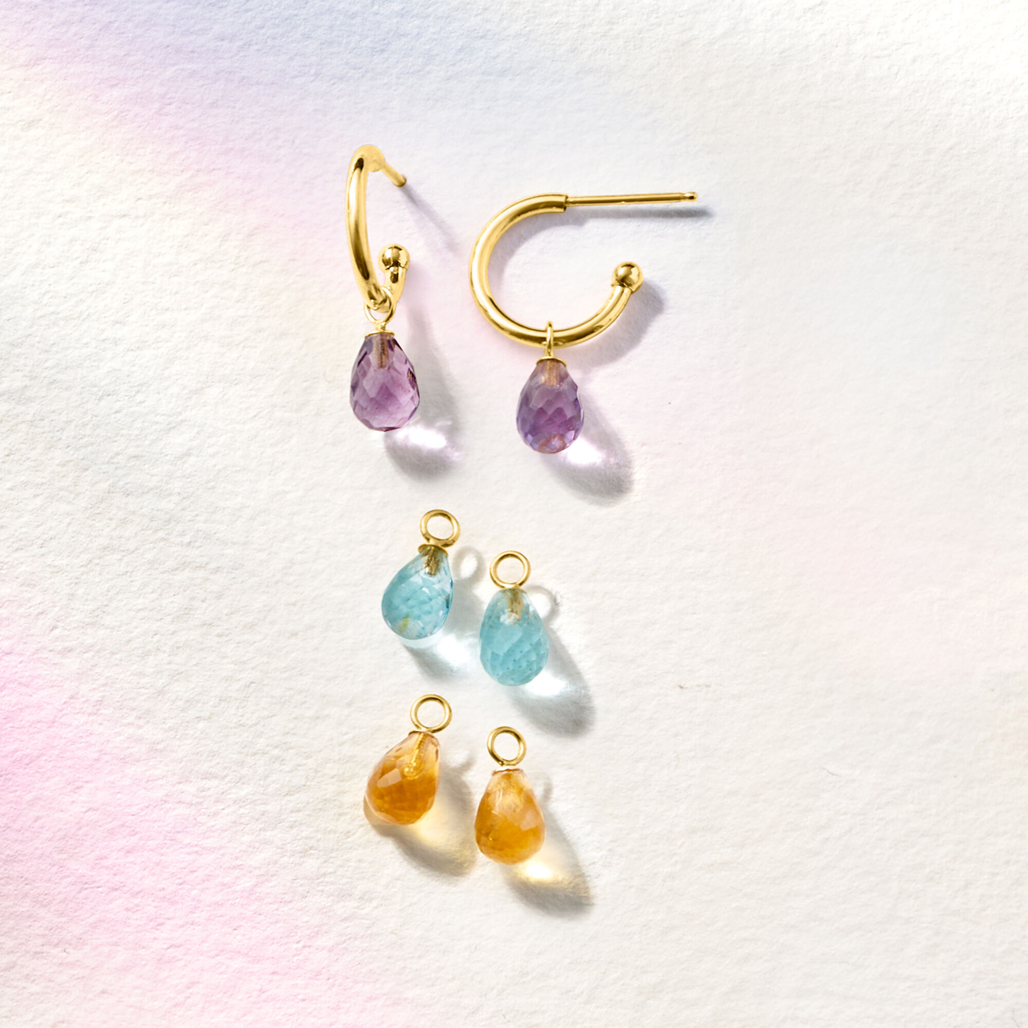 Interchangeable Jewelry Set: 8.00ct. t.w. Multi-Gemstone C Interchangeable Jewelry Set: 8.00ct. t.w. Multi-Gemstone C