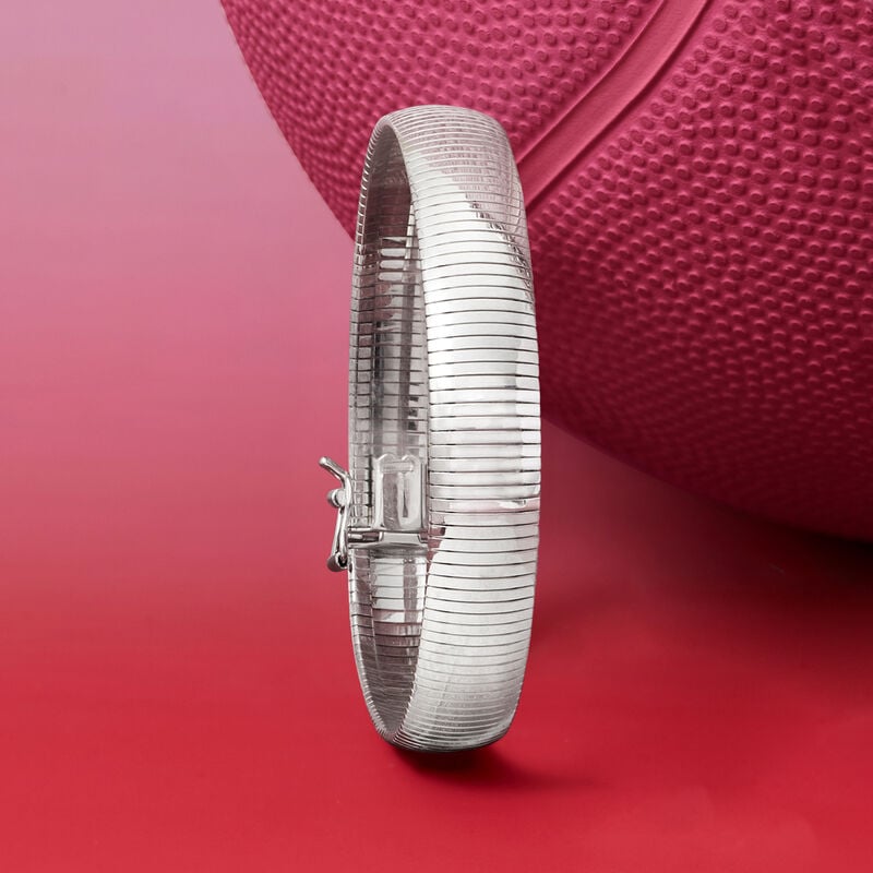 Italian Sterling Silver Omega Bracelet