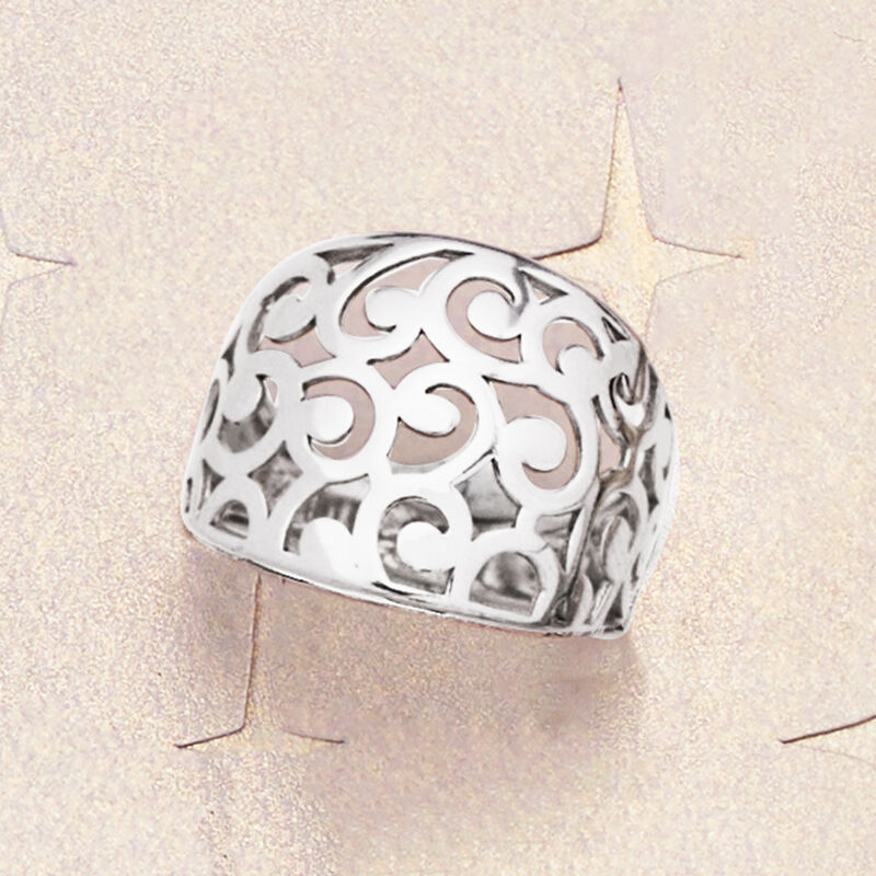 Sterling Silver Scrollwork Ring | Ross Simons