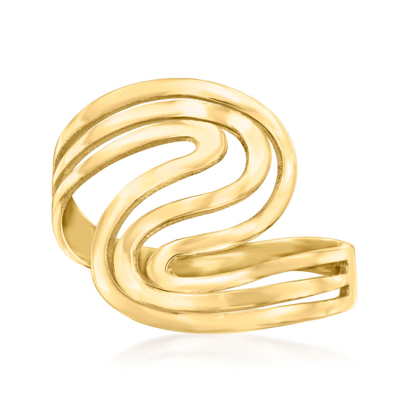 Italian 14kt Yellow Gold Swirl Ring | Ross Simons