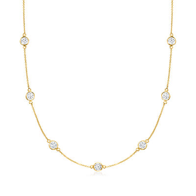 Diamond Station Necklace Collection