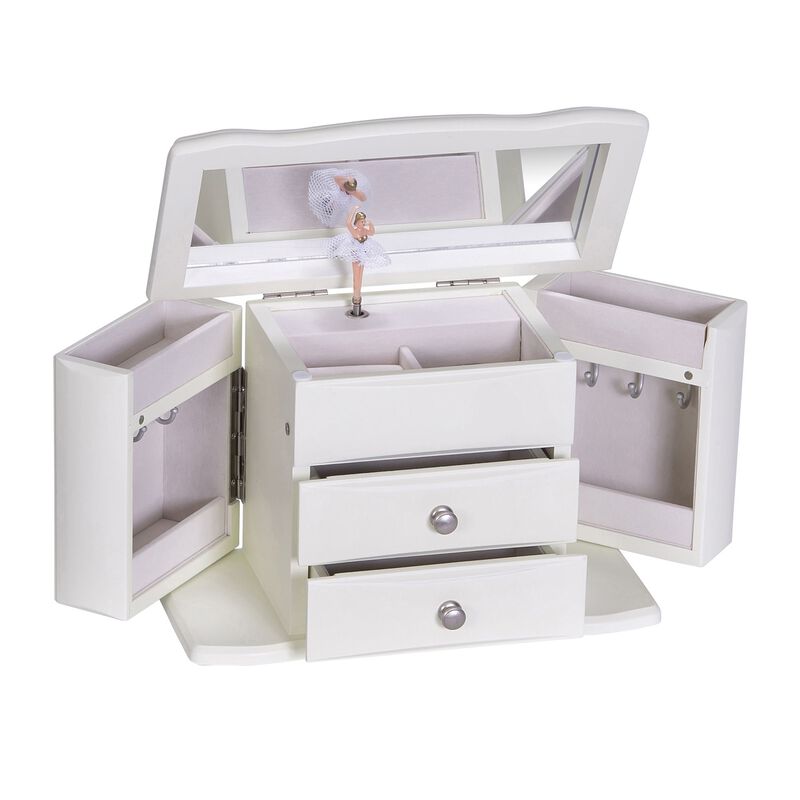 Mele & Co. "Angelica" Ivory Wooden Musical Ballerina Jewelry Box | Ross ...