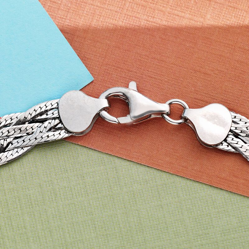 Italian Sterling Silver Braided Bracelet