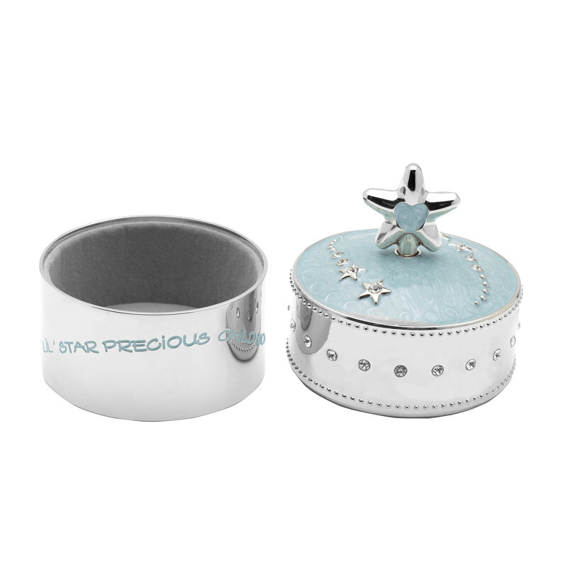 Wallace Musical Baby Trinket Box - Blue Star | Ross Simons
