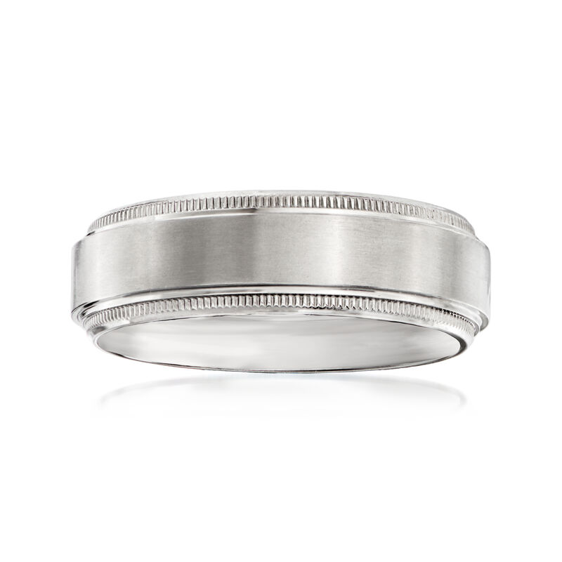 Men's 7mm Titanium Wedding Band | Ross Simons