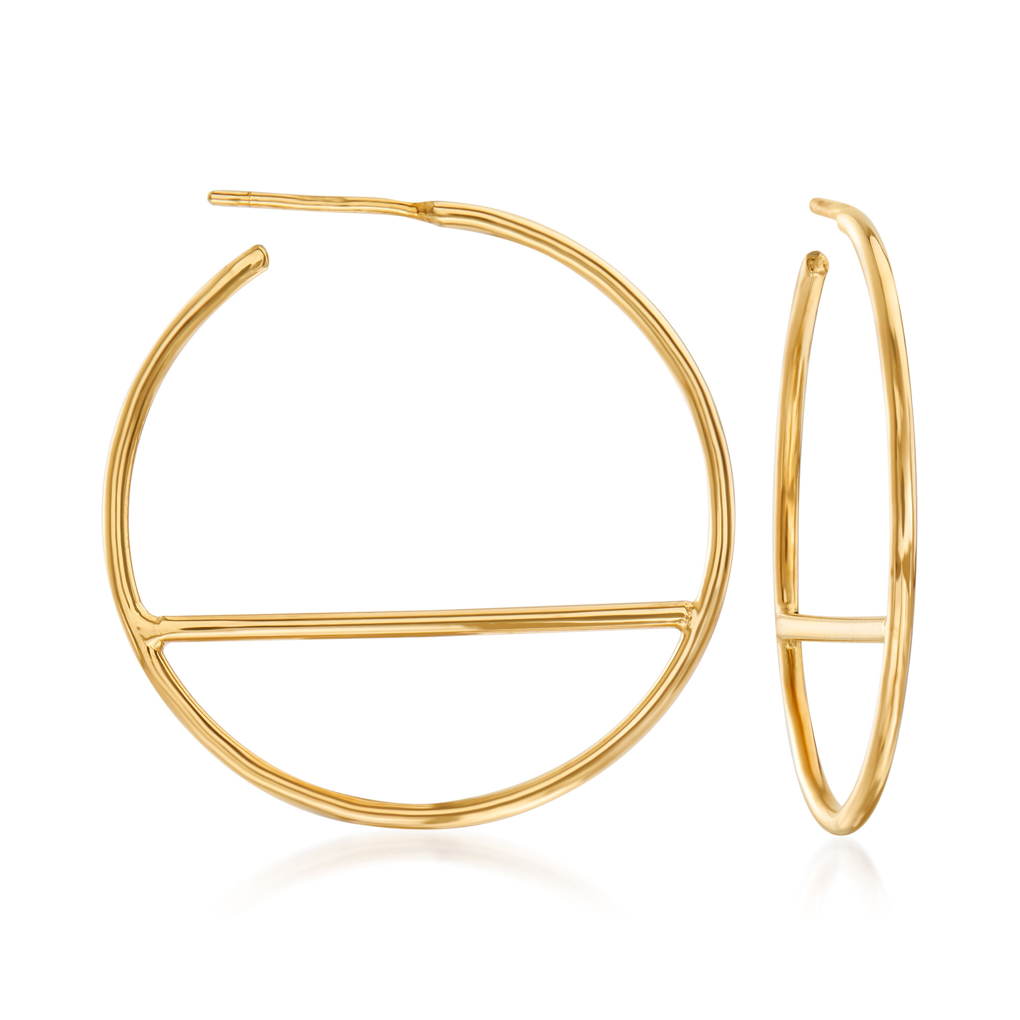 Horizontal bar earrings store