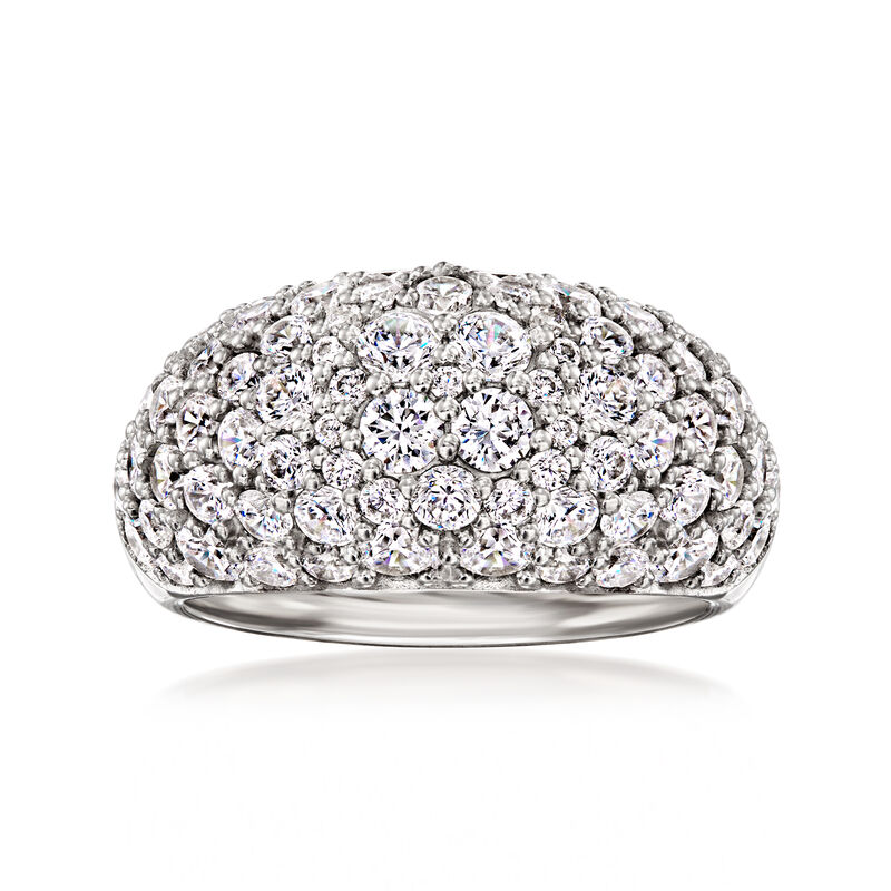 3.60 ct. t.w. CZ Dome Ring in Sterling Silver. Size 7 | Ross Simons