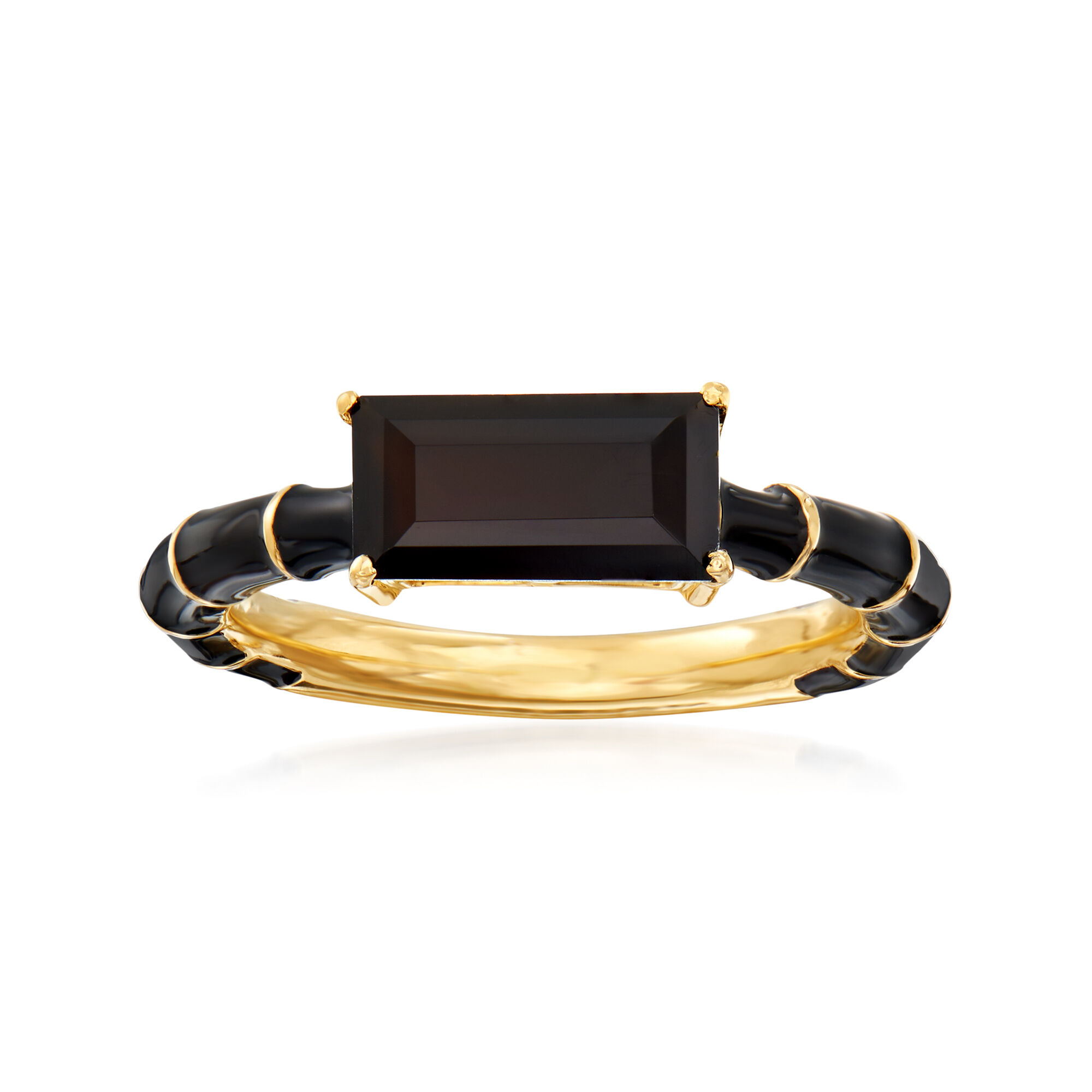 Black enamel jewelry store