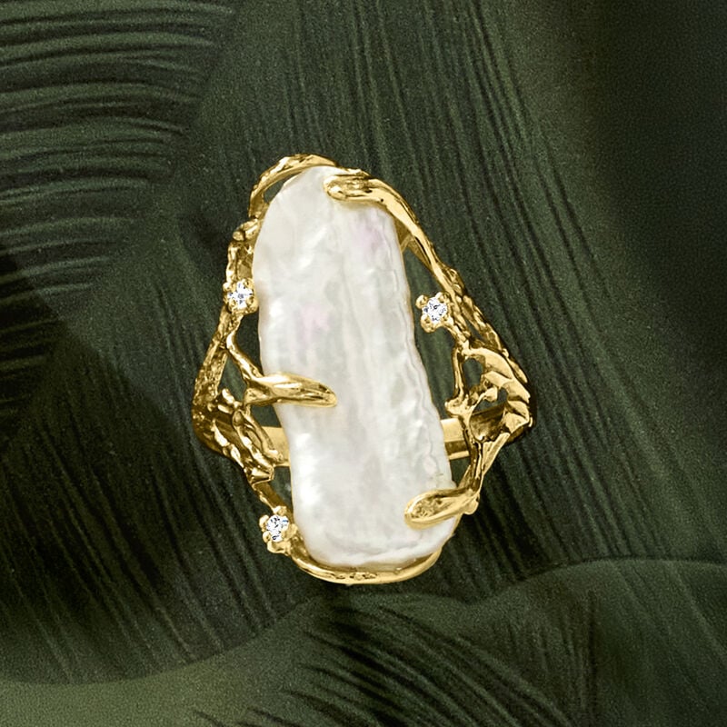 baroque pearl ring