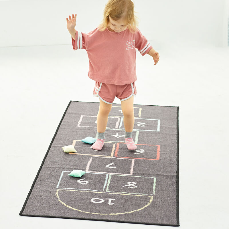 Child's Hopscotch Play Rug with Beanbags | Ross Simons
