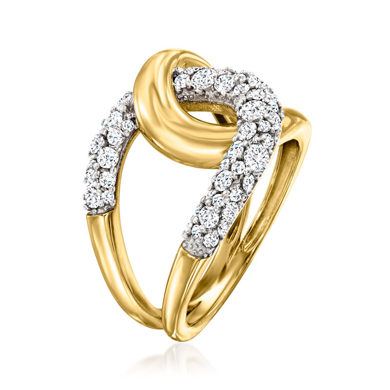 interlocking gold wedding rings