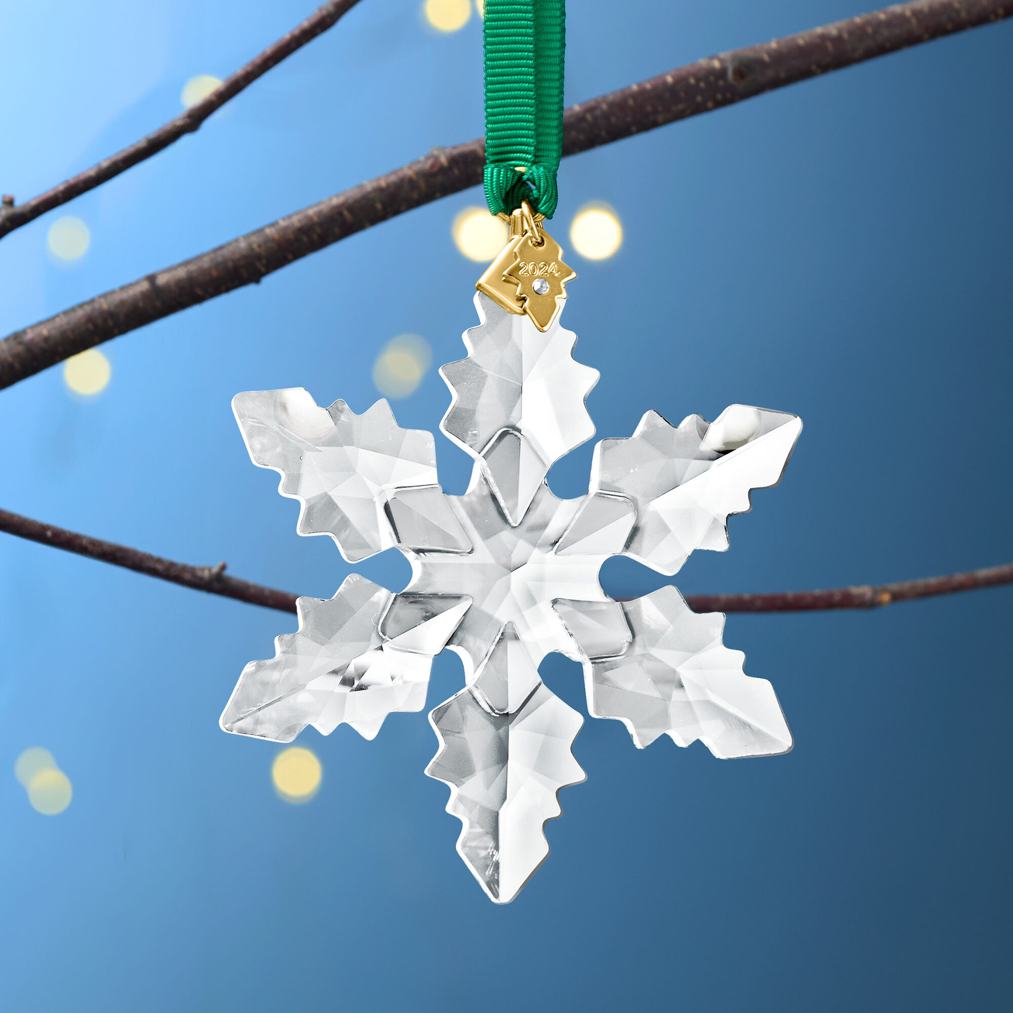 Swarovski Crystal 2024 Annual Snowflake Ornament