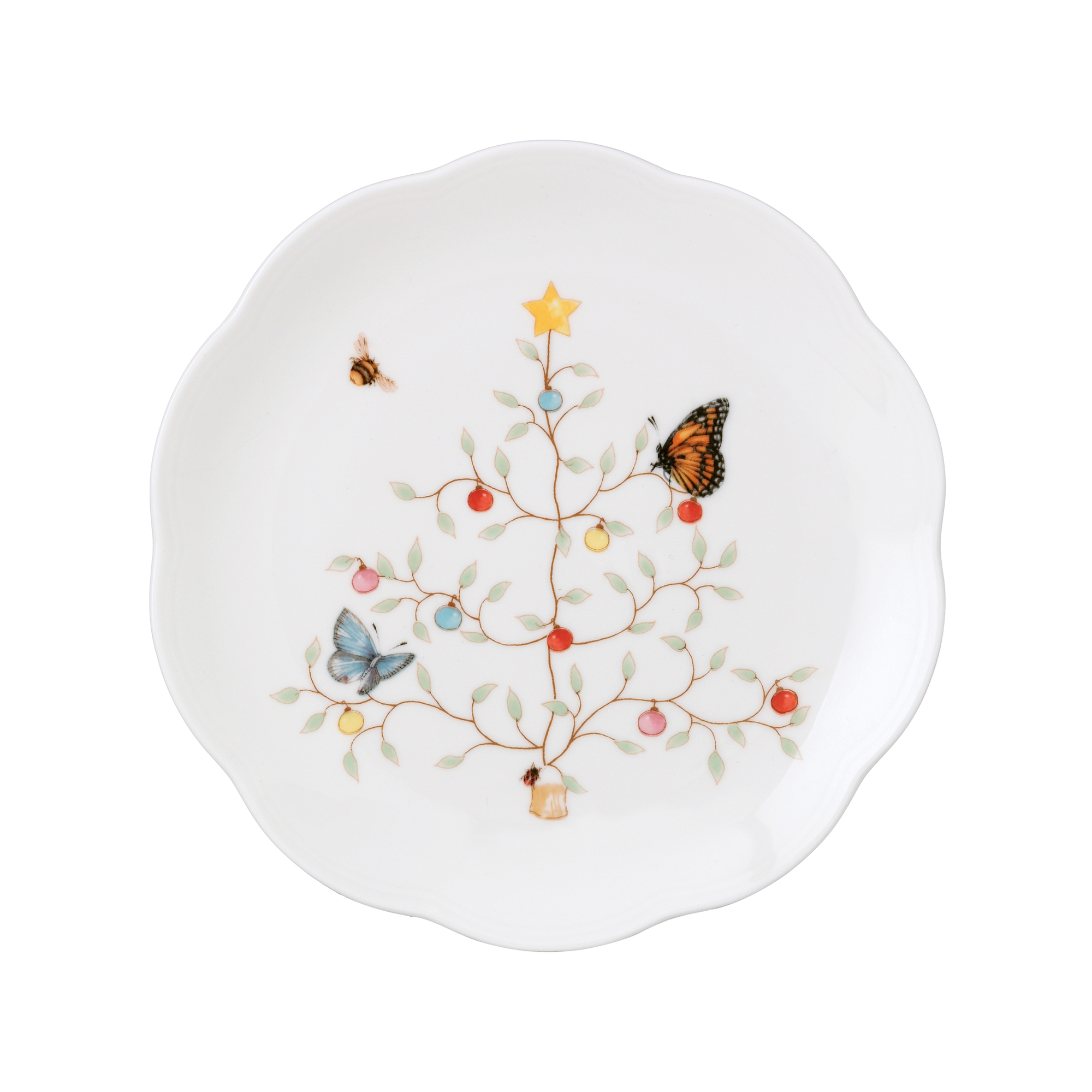 Lenox "Butterfly Meadow" Set of 4 Seasonal Dessert Plates | Ross-Simons