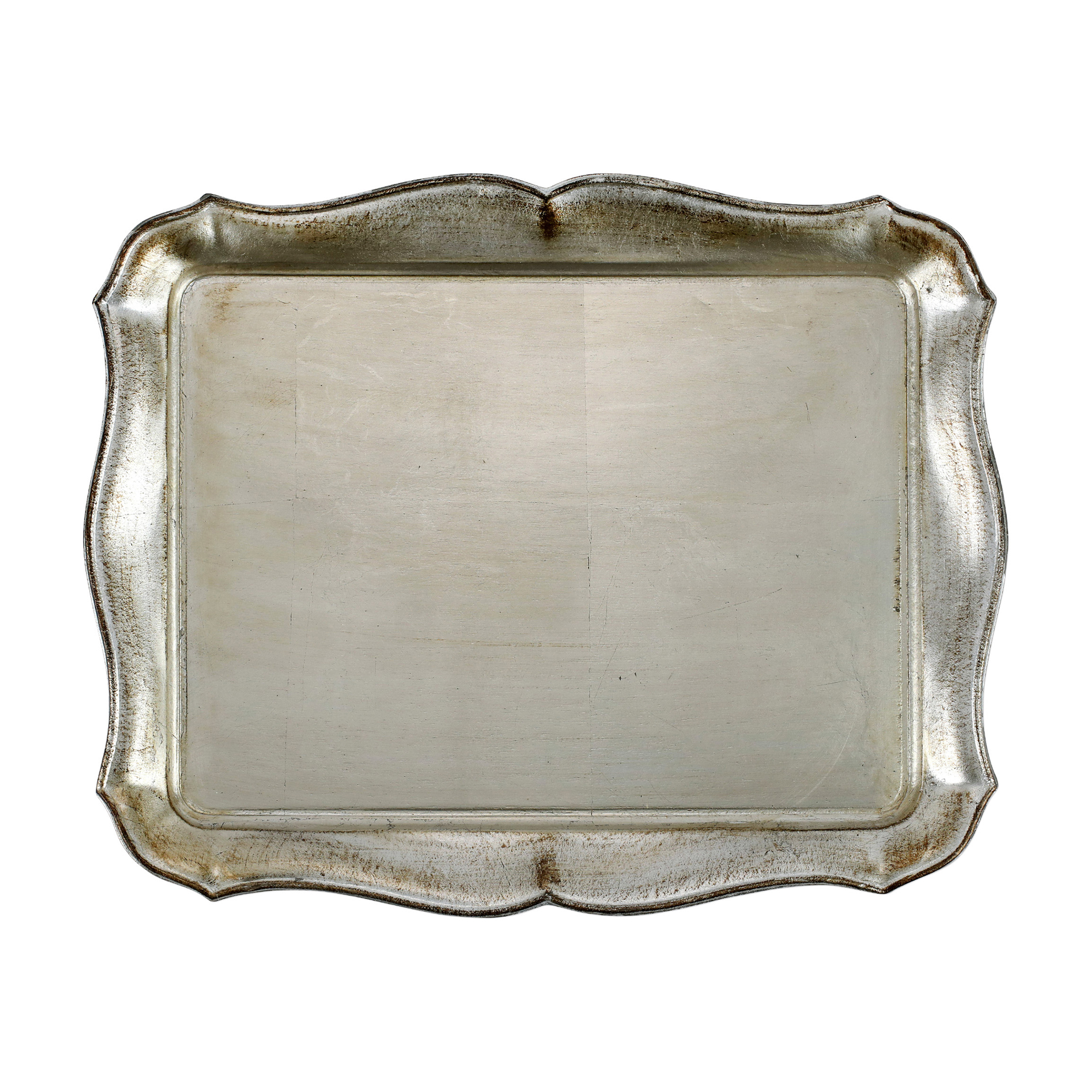 Vietri "Florentine" Platinum Rectangular Tray from Italy | Ross-Simons