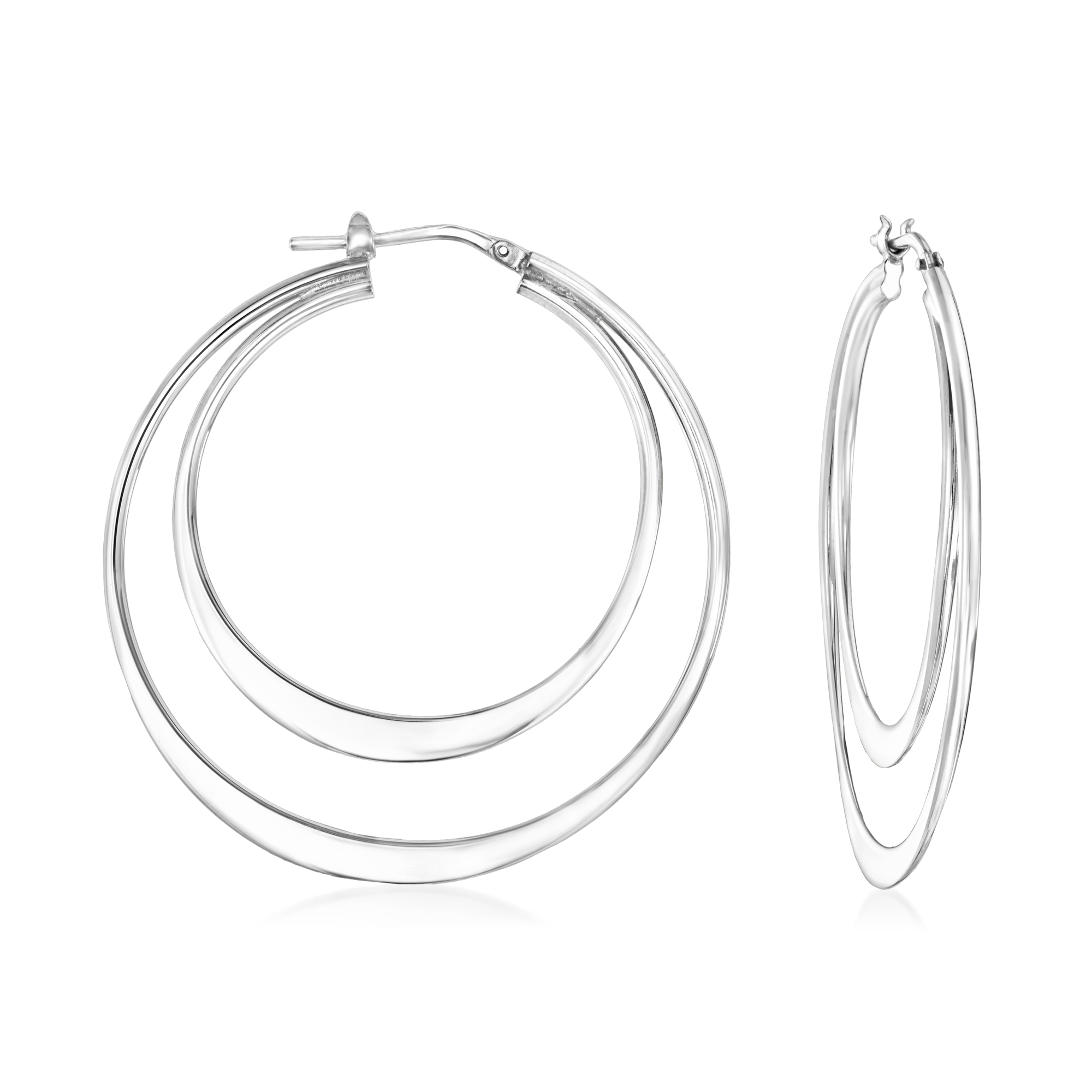 Italian Sterling Silver Double-Hoop Earrings | Ross-Simons