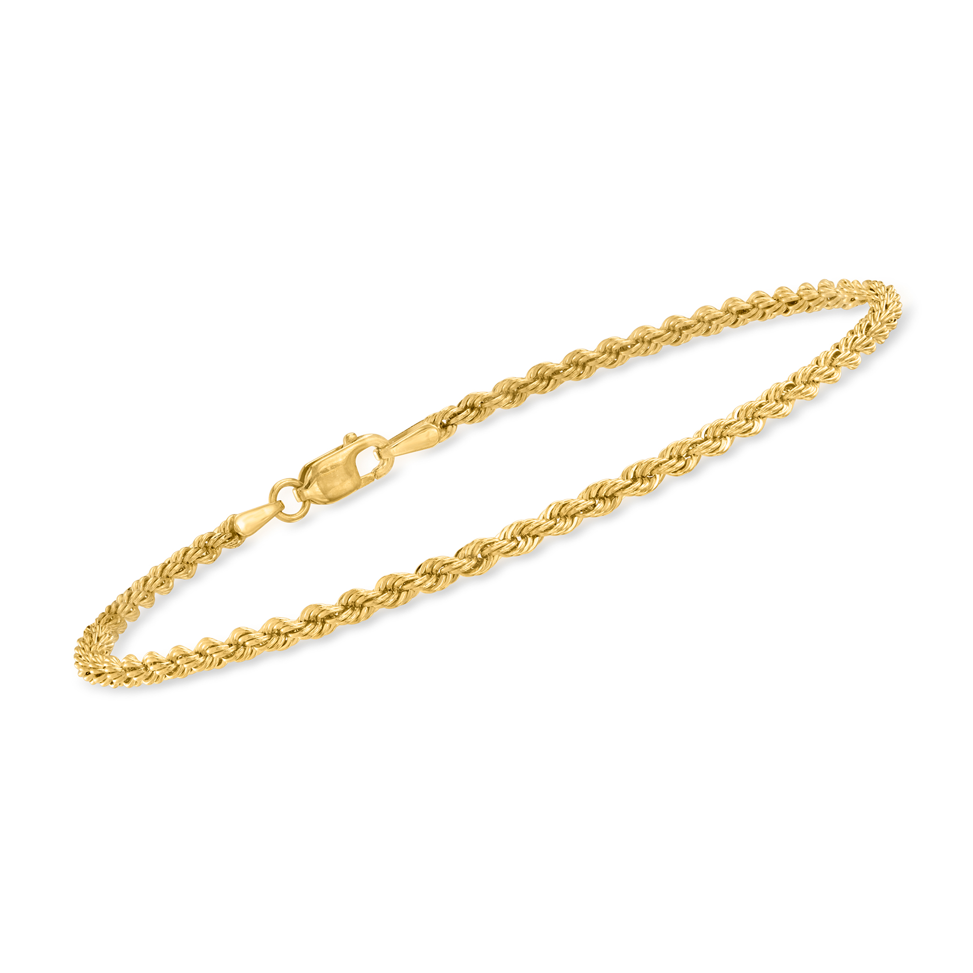Italian 18kt Yellow Gold Rope-Chain Bracelet | Ross-Simons