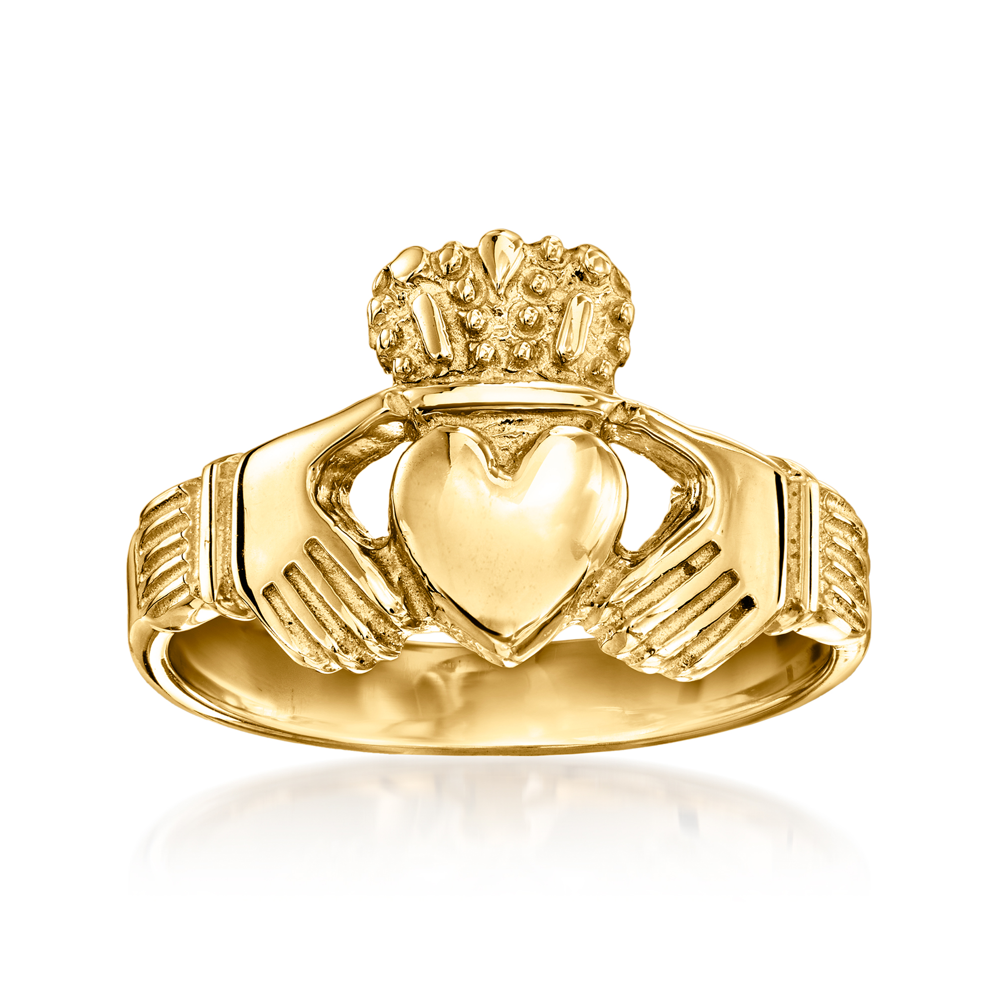 C. 1990 Vintage 14kt Yellow Gold Claddagh Ring | Ross-Simons