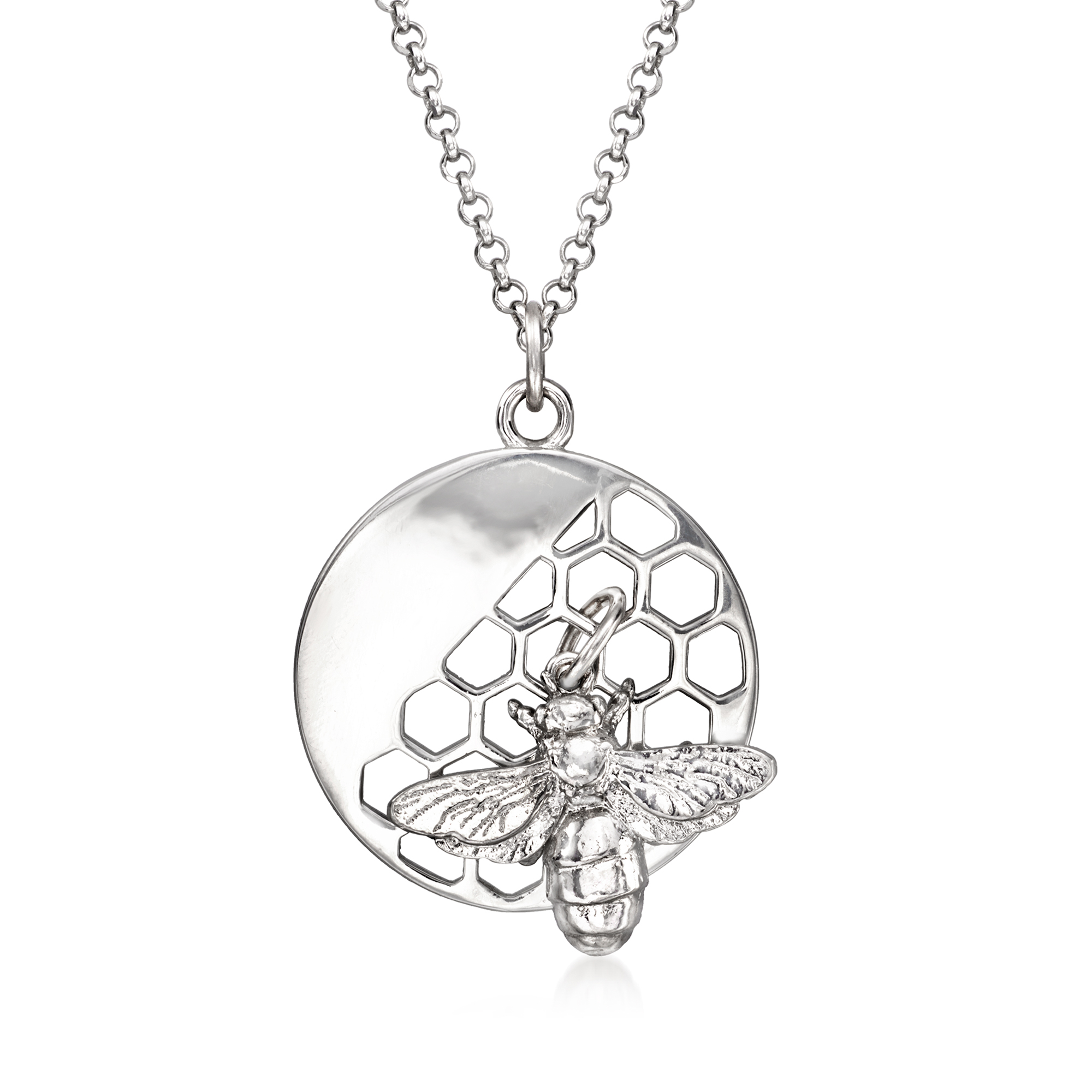Italian Sterling Silver Bumblebee Necklace | Ross-Simons