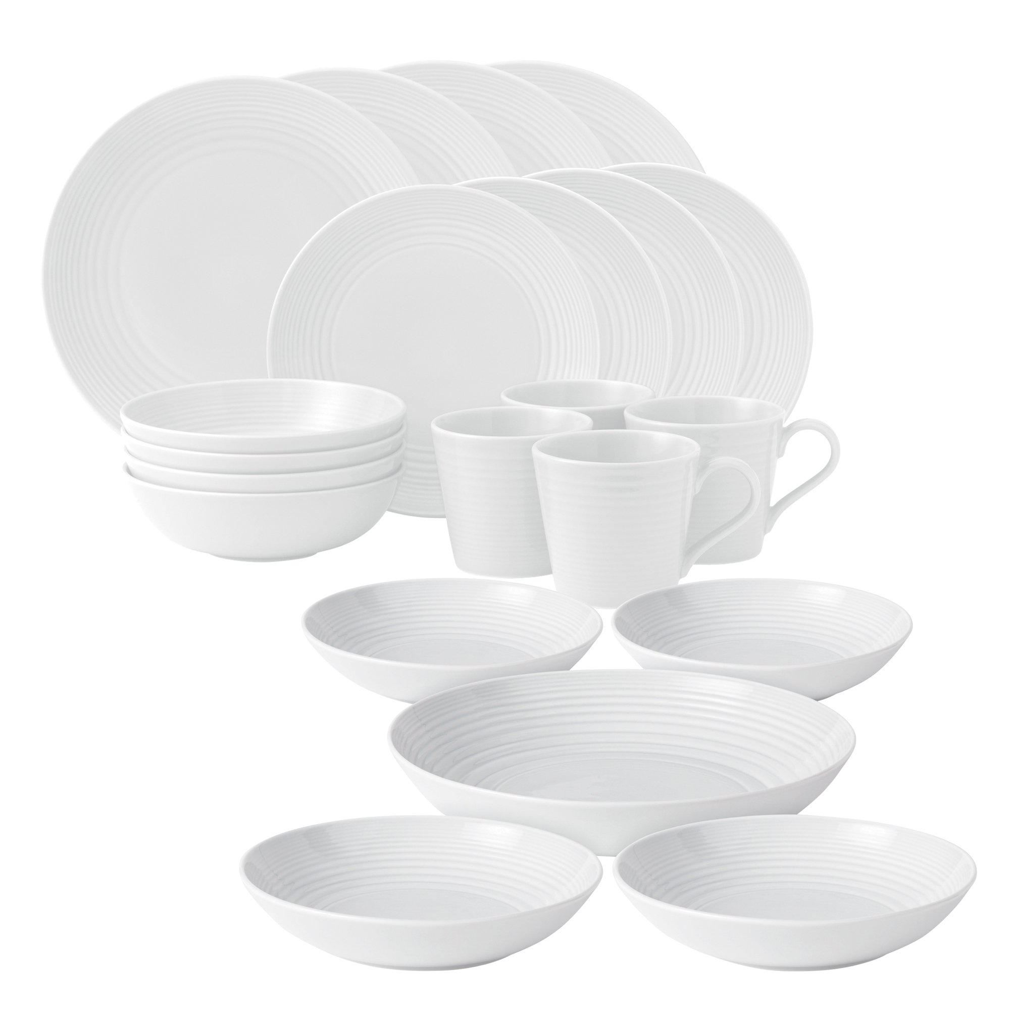 Gordon Ramsay for Royal Doulton "Maze" White Dinnerware Set | Ross-Simons
