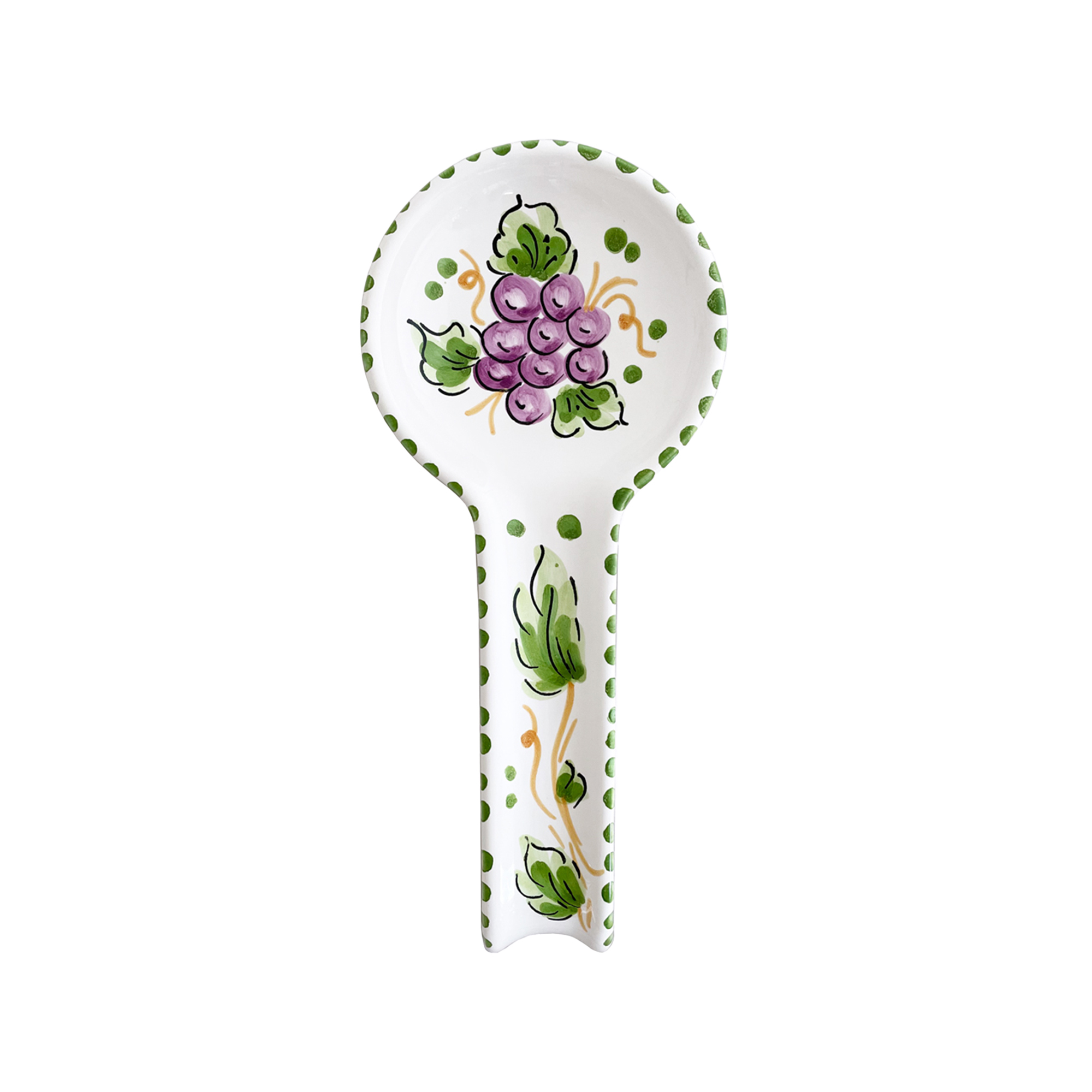 Abbiamo Tutto "Classic Grape" Ceramic Spoon Rest from Italy | Ross-Simons