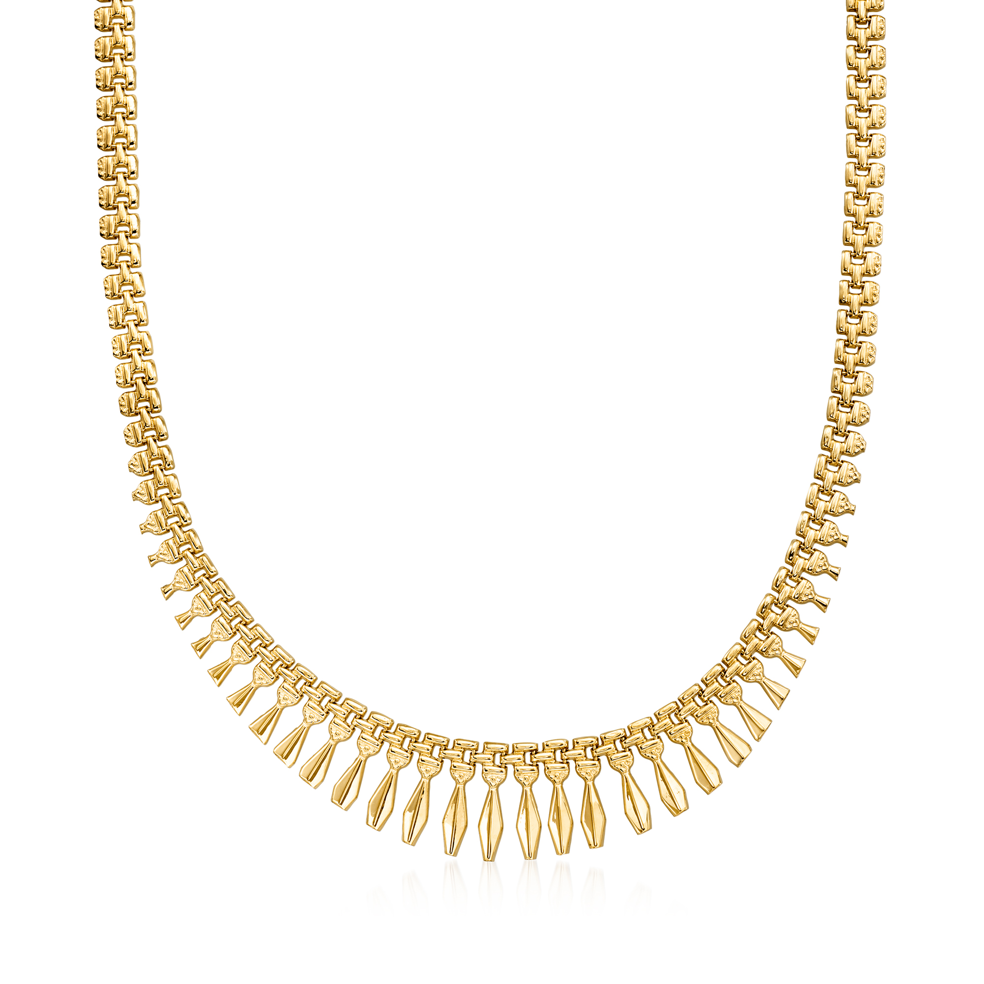 C. 1980 Vintage 14kt Yellow Gold Cleopatra Necklace | Ross-Simons