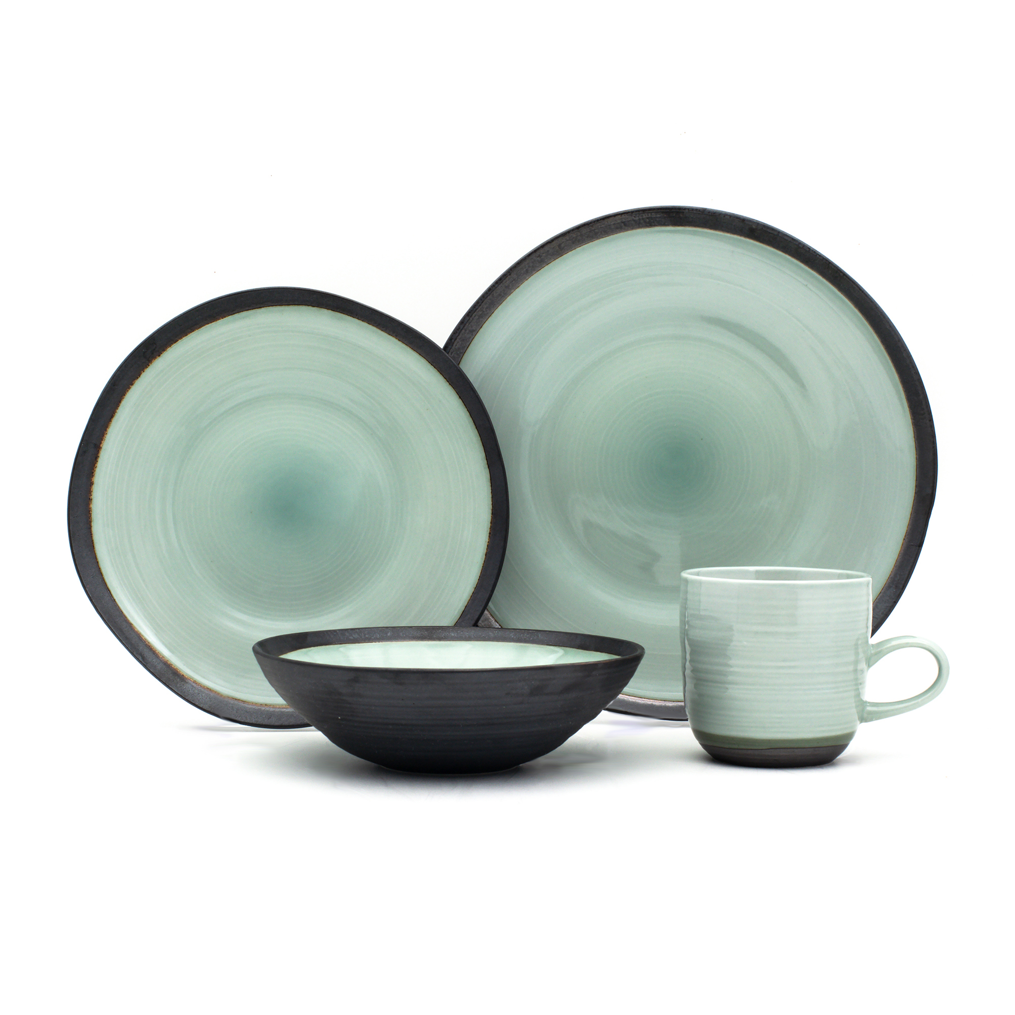 Diana 16-pc. Service for 4 Turquoise Dinnerware Set | Ross-Simons