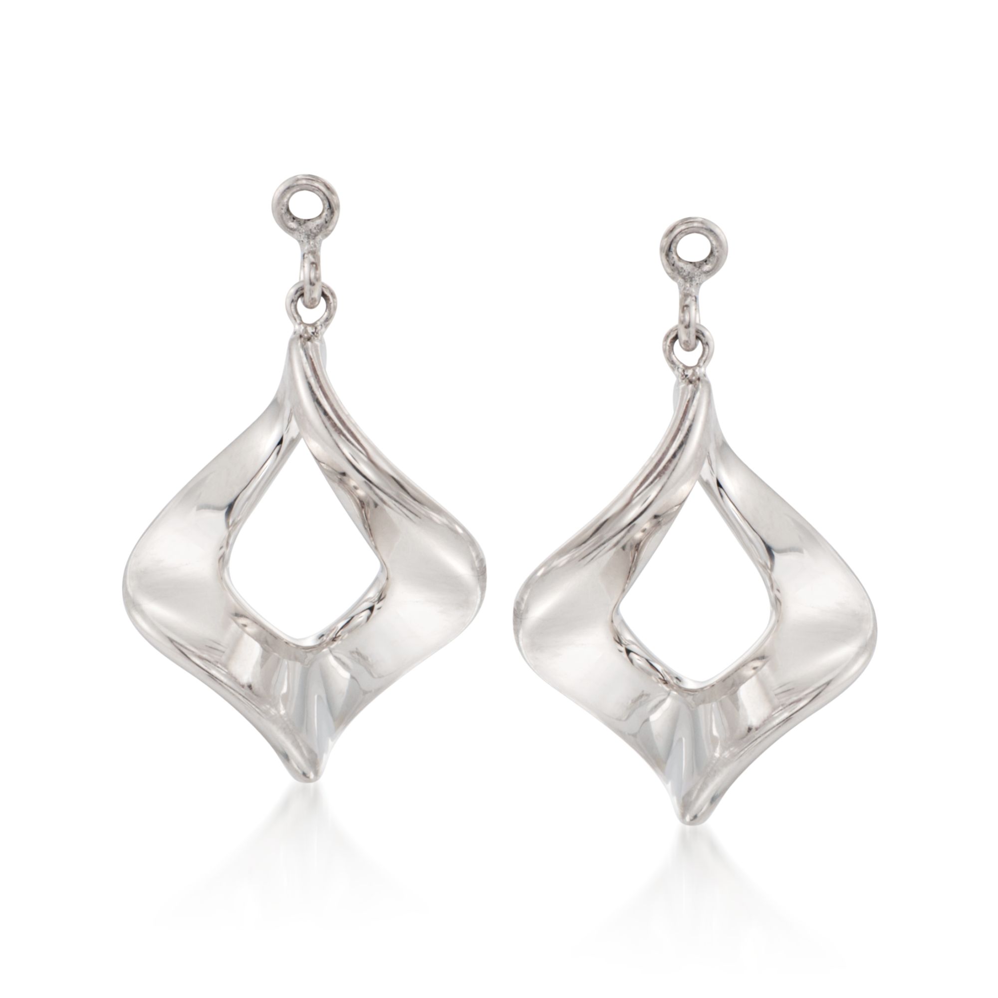 Sterling Silver Twist Drop Earring Jackets | Ross-Simons