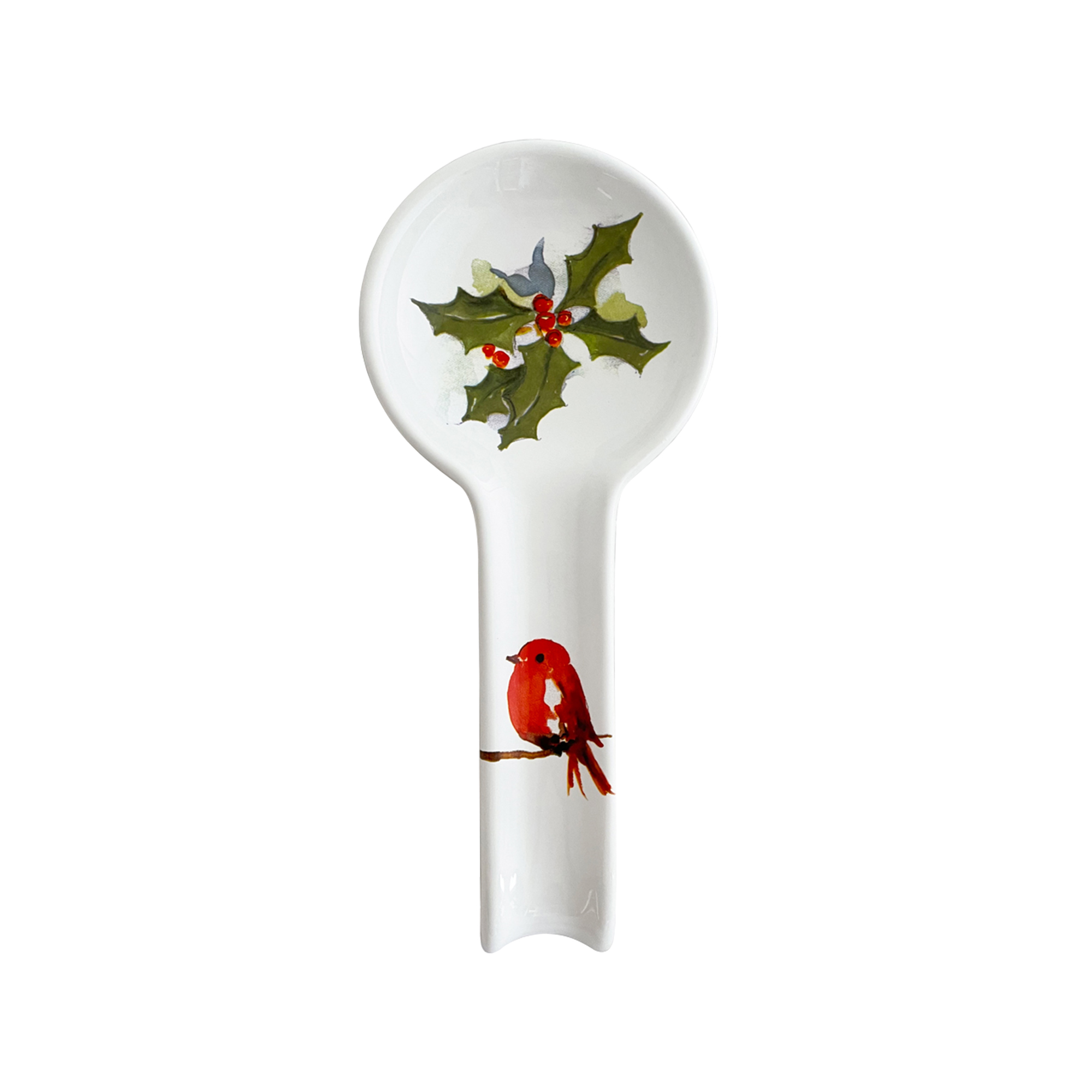 Abbiamo Tutto "Winter Wonderland" Ceramic Holly Spoon Rest from Italy ...