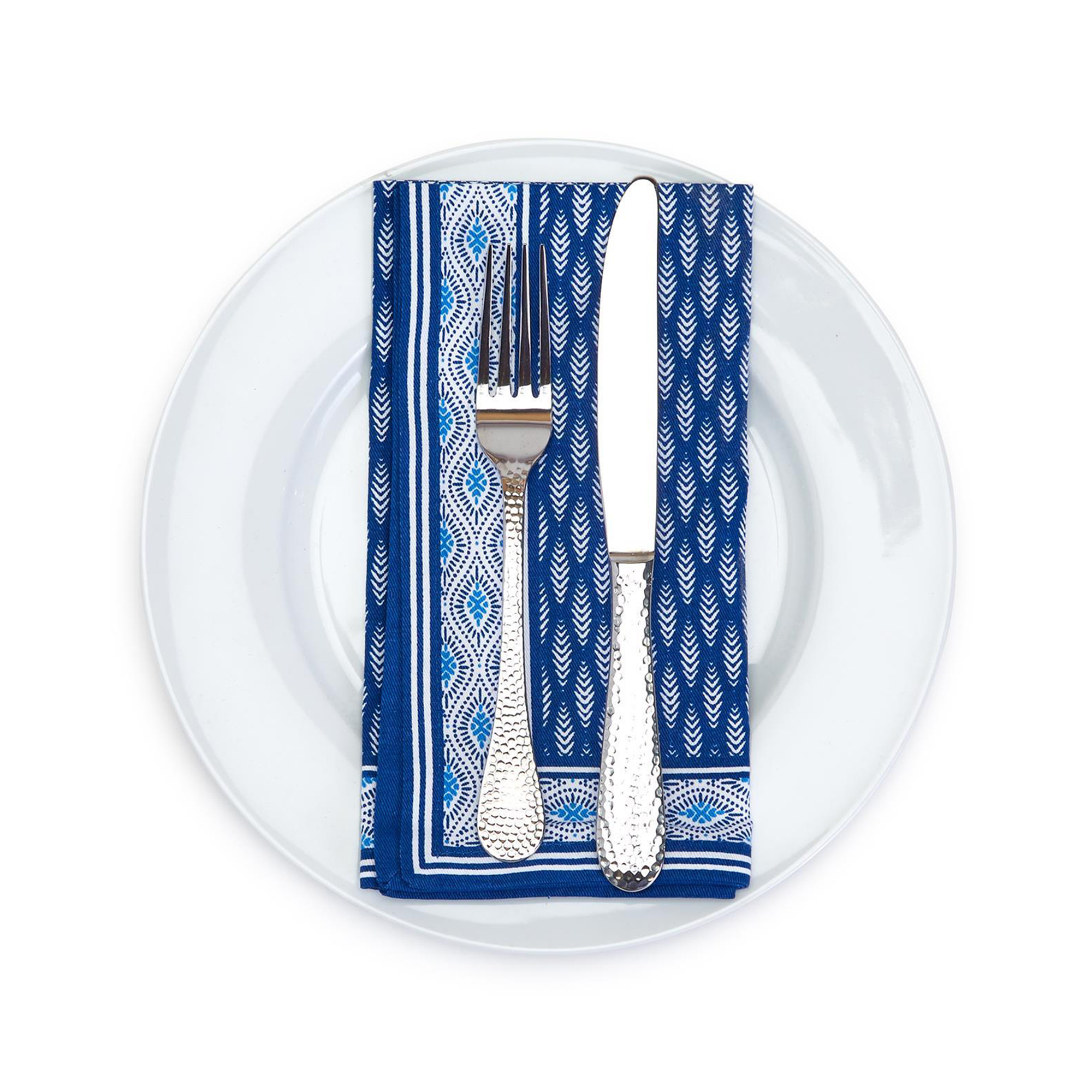 Set of 4 Blue Print Napkins | Ross-Simons