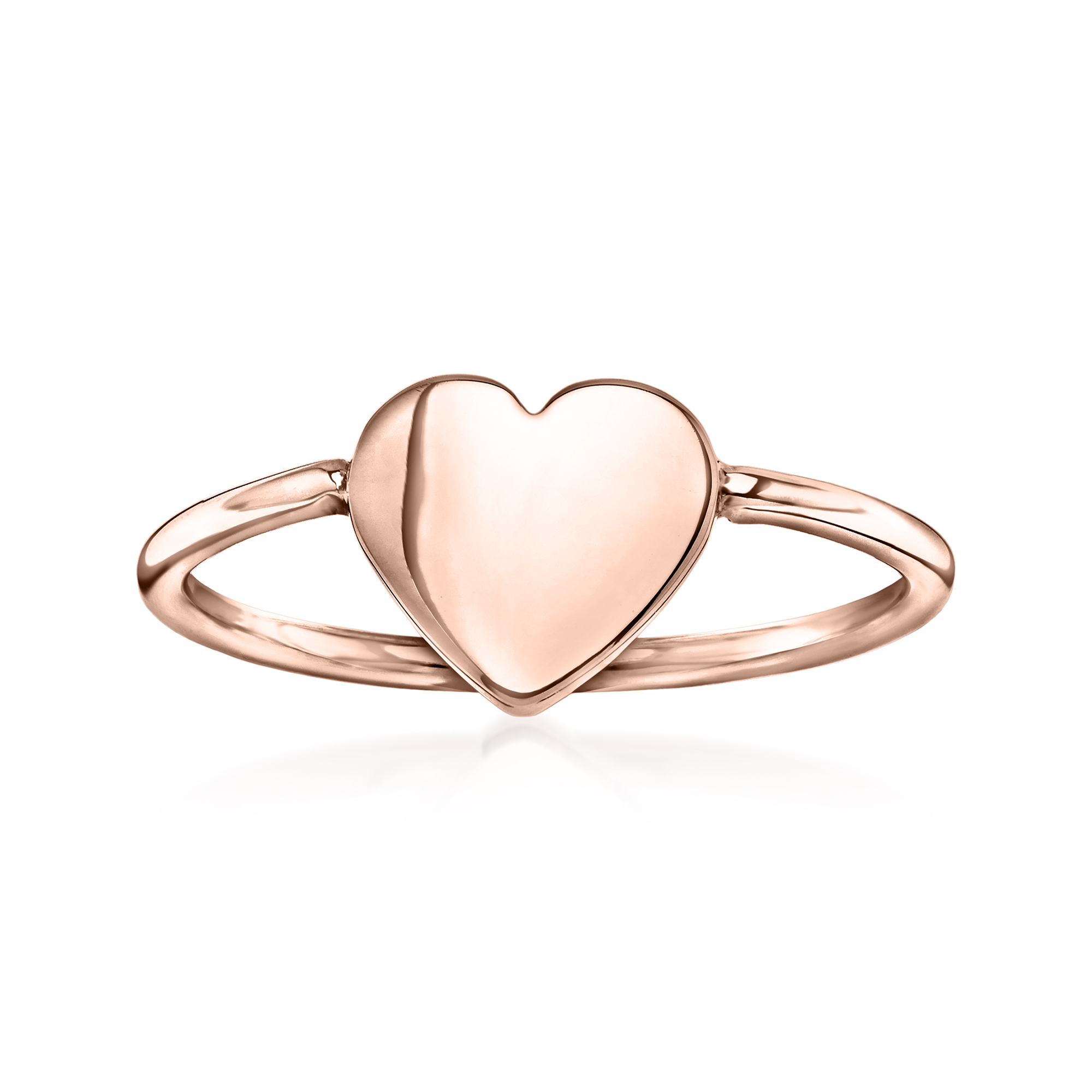 14kt Rose Gold Heart Ring | Ross-Simons