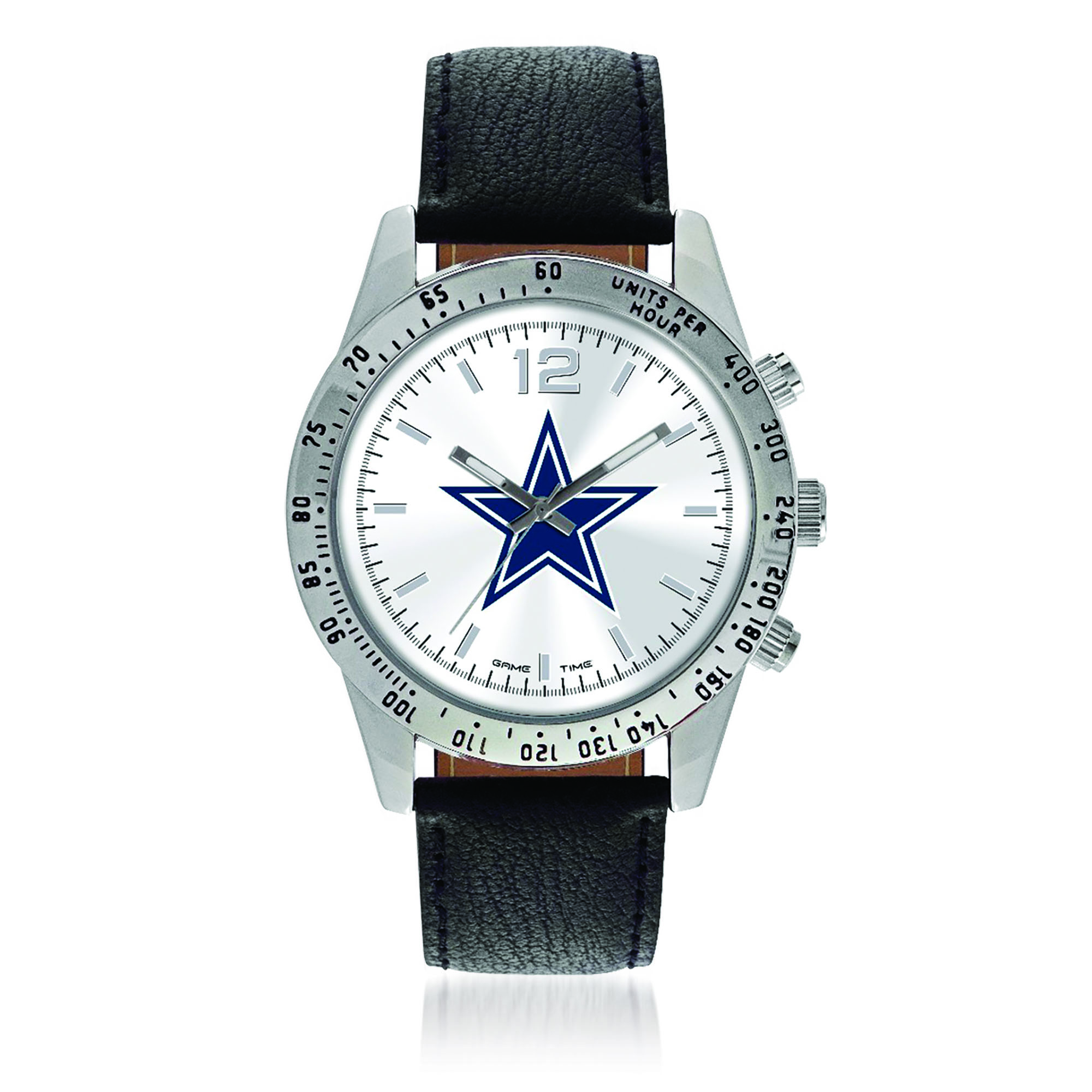 Men's 44mm NFL Dallas Cowboys Stainless Steel Letterman Watch With ...
