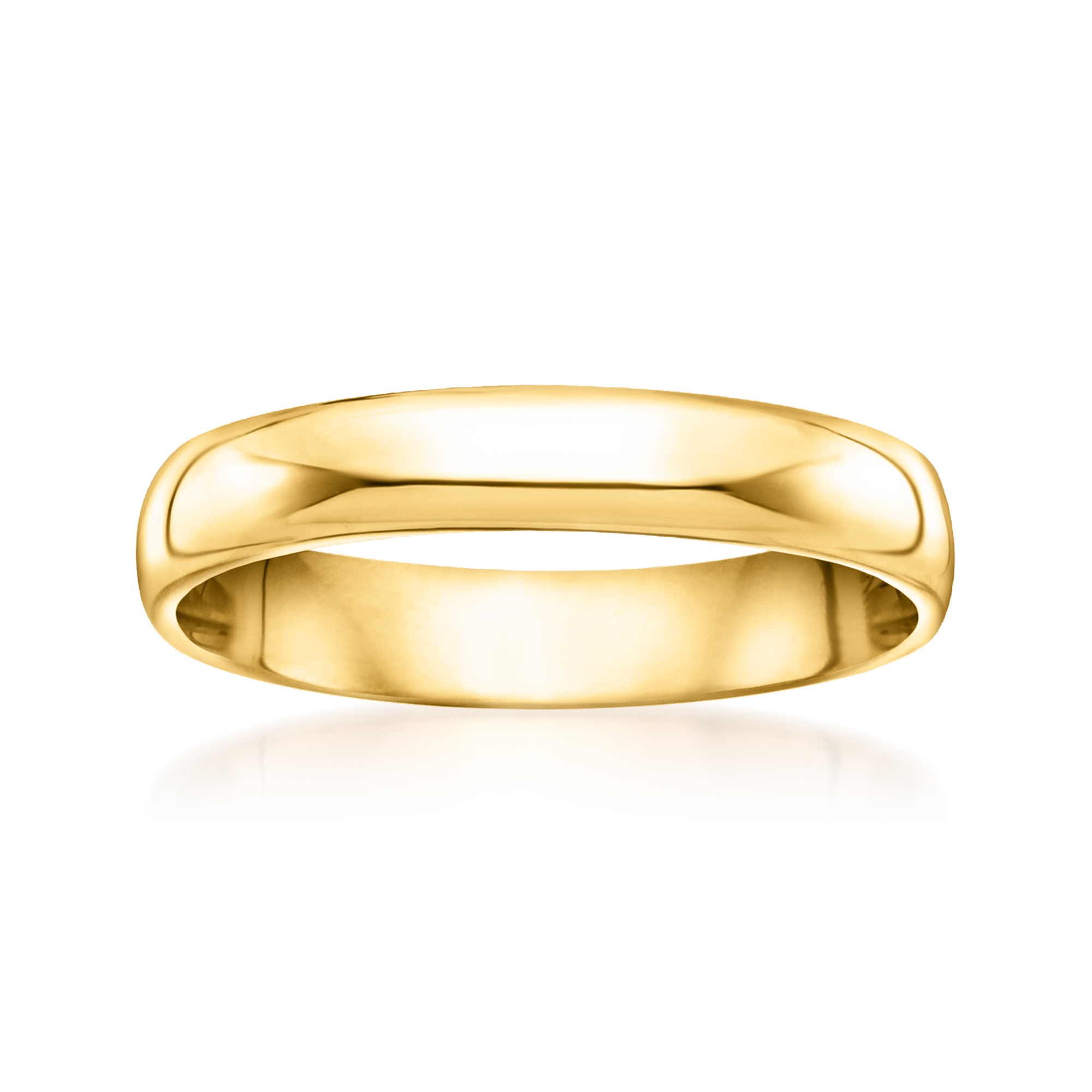 Men's 4mm 14kt Yellow Gold Wedding Band | Ross-Simons