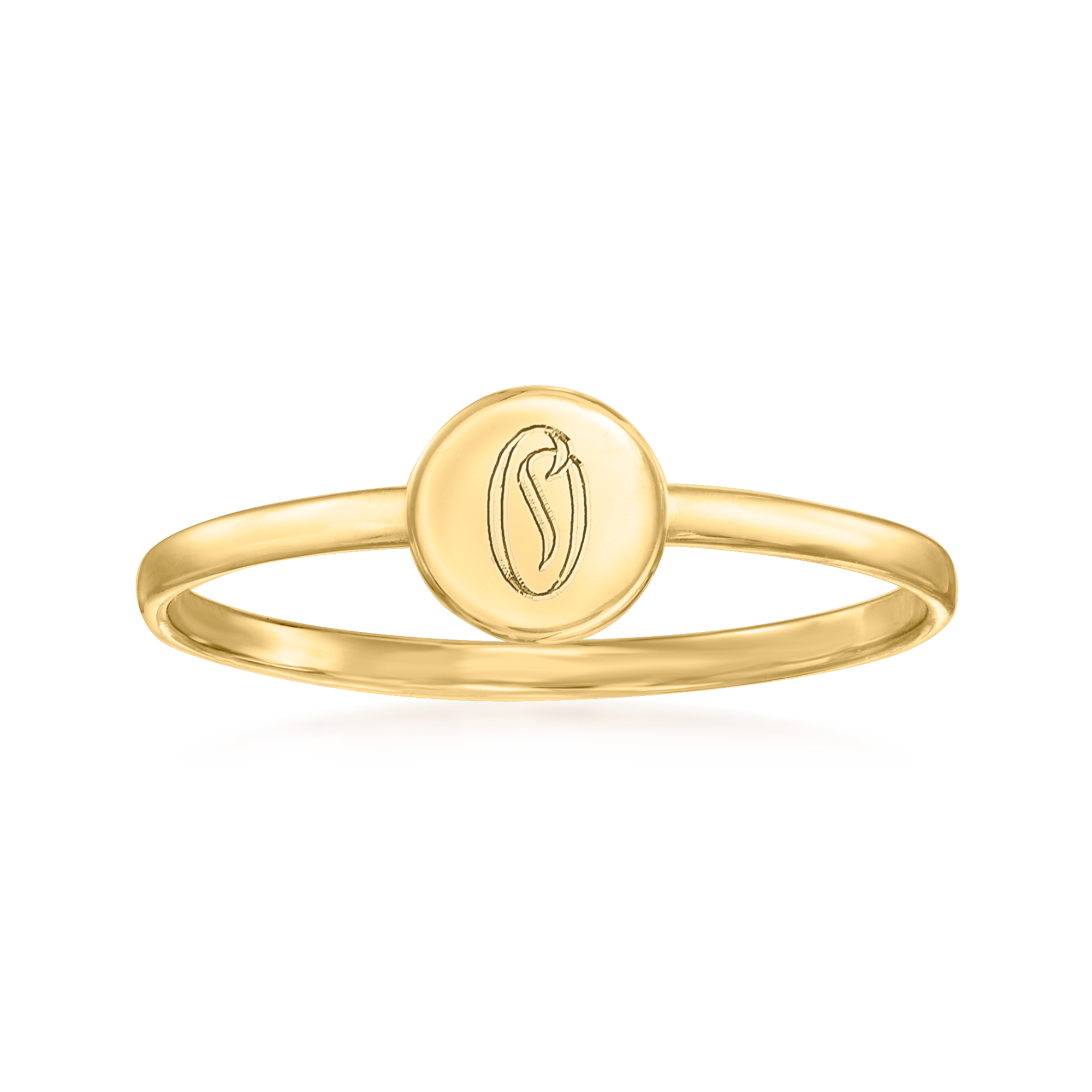 14kt Yellow Gold Circle Ring | Ross-Simons
