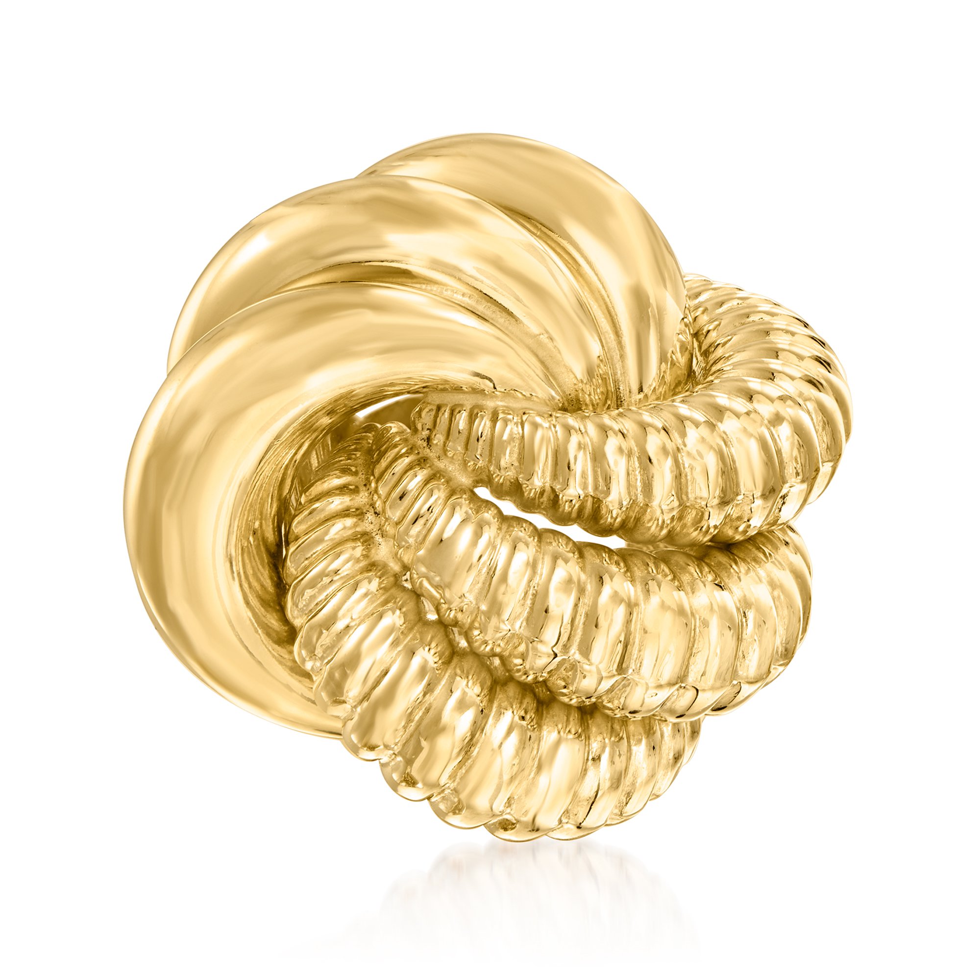 C. 2000 Vintage Tre Esse 18kt Yellow Gold Knot Ring | Ross-Simons