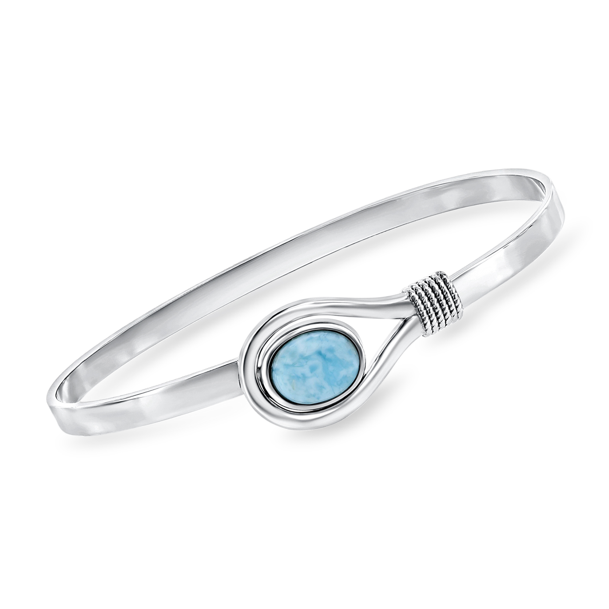 Larimar Bangle Bracelet in Sterling Silver | Ross-Simons