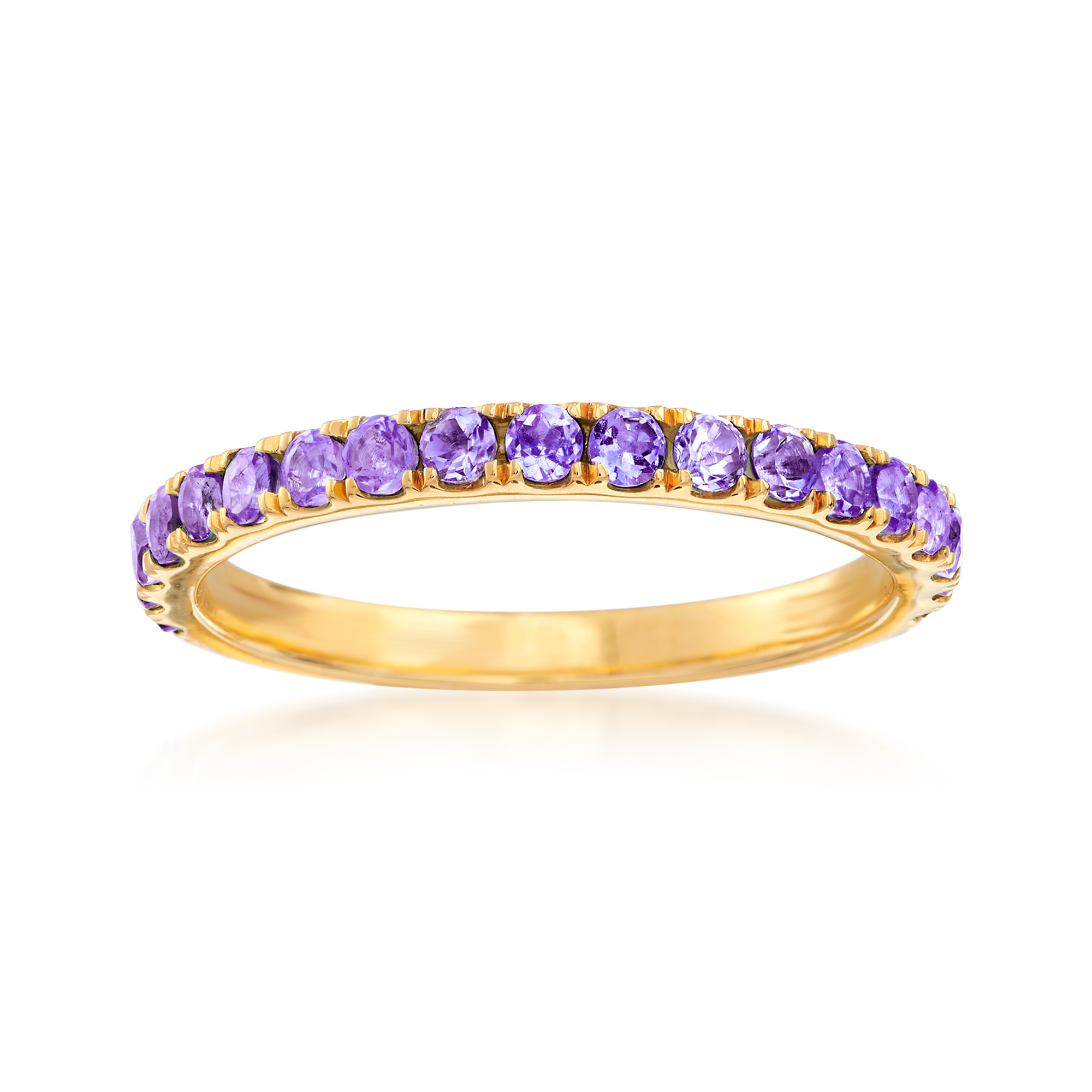 .50 ct. t.w. Amethyst Ring in 18kt Gold Over Sterling | Ross-Simons