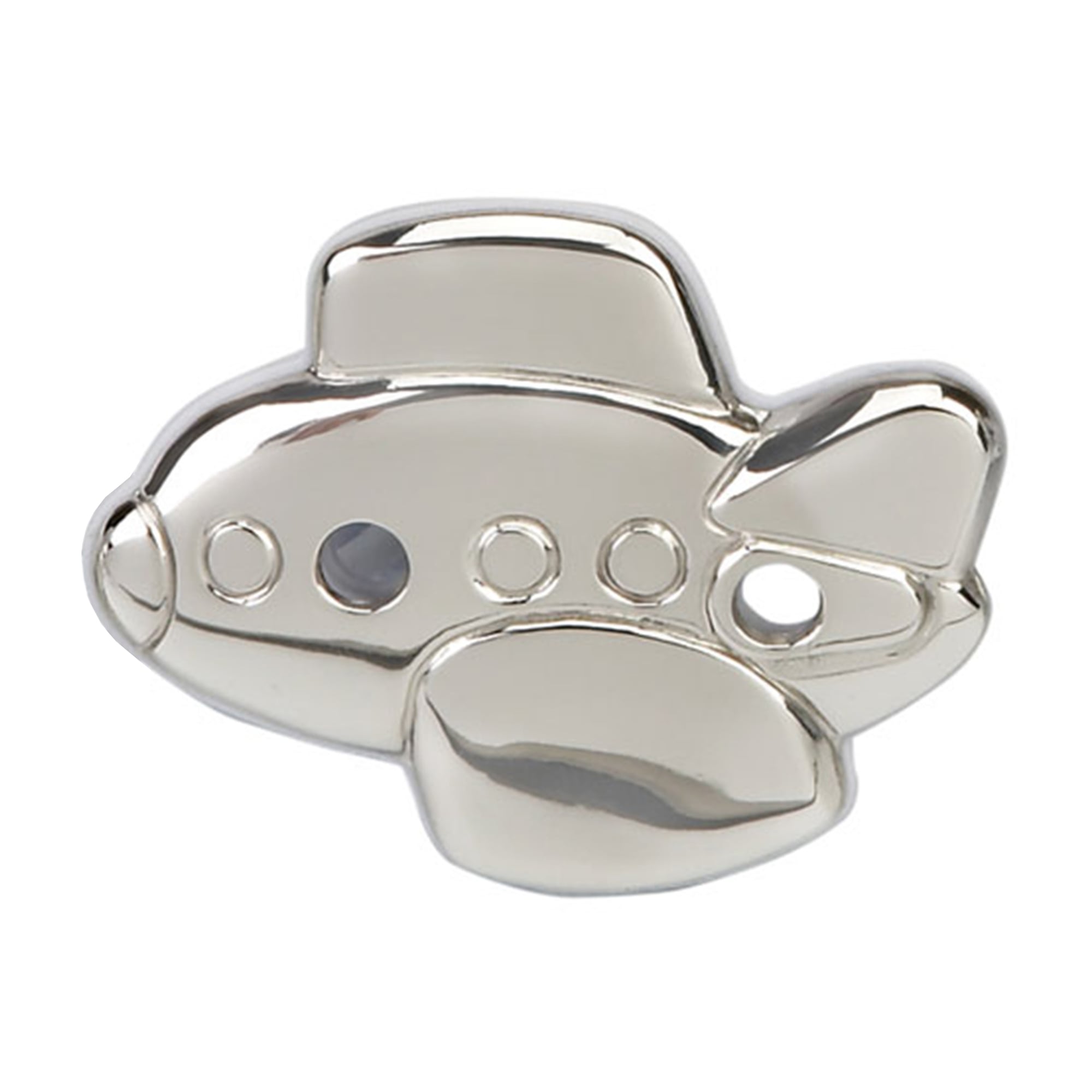 Cunill Sterling Silver Airplane Pacifier Clip | Ross-Simons