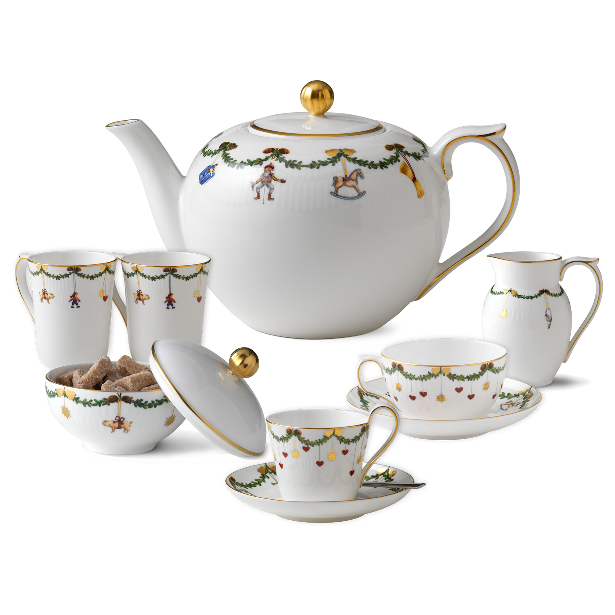 Royal Copenhagen "Star Fluted" Tea Service | Ross-Simons