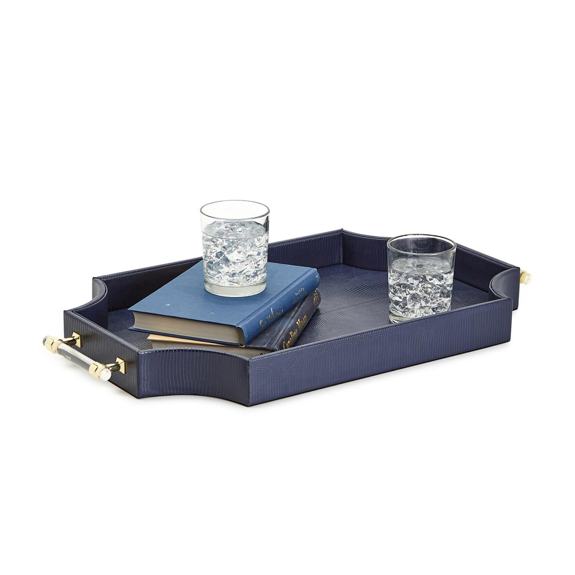 Regency Navy Rectangular Tray | Ross-Simons