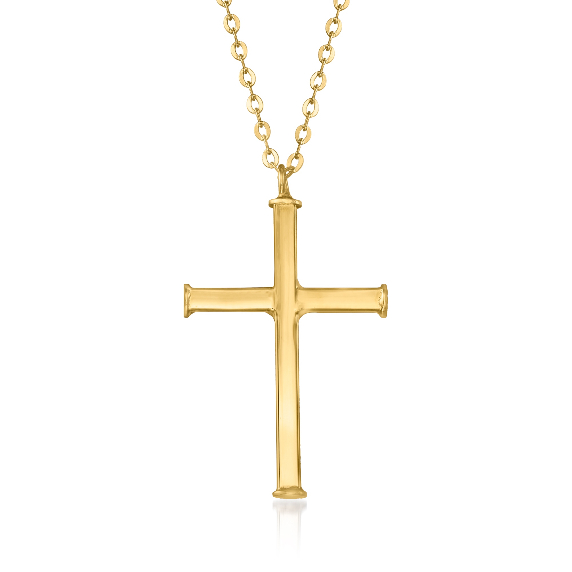 Italian gold crucifix necklace store